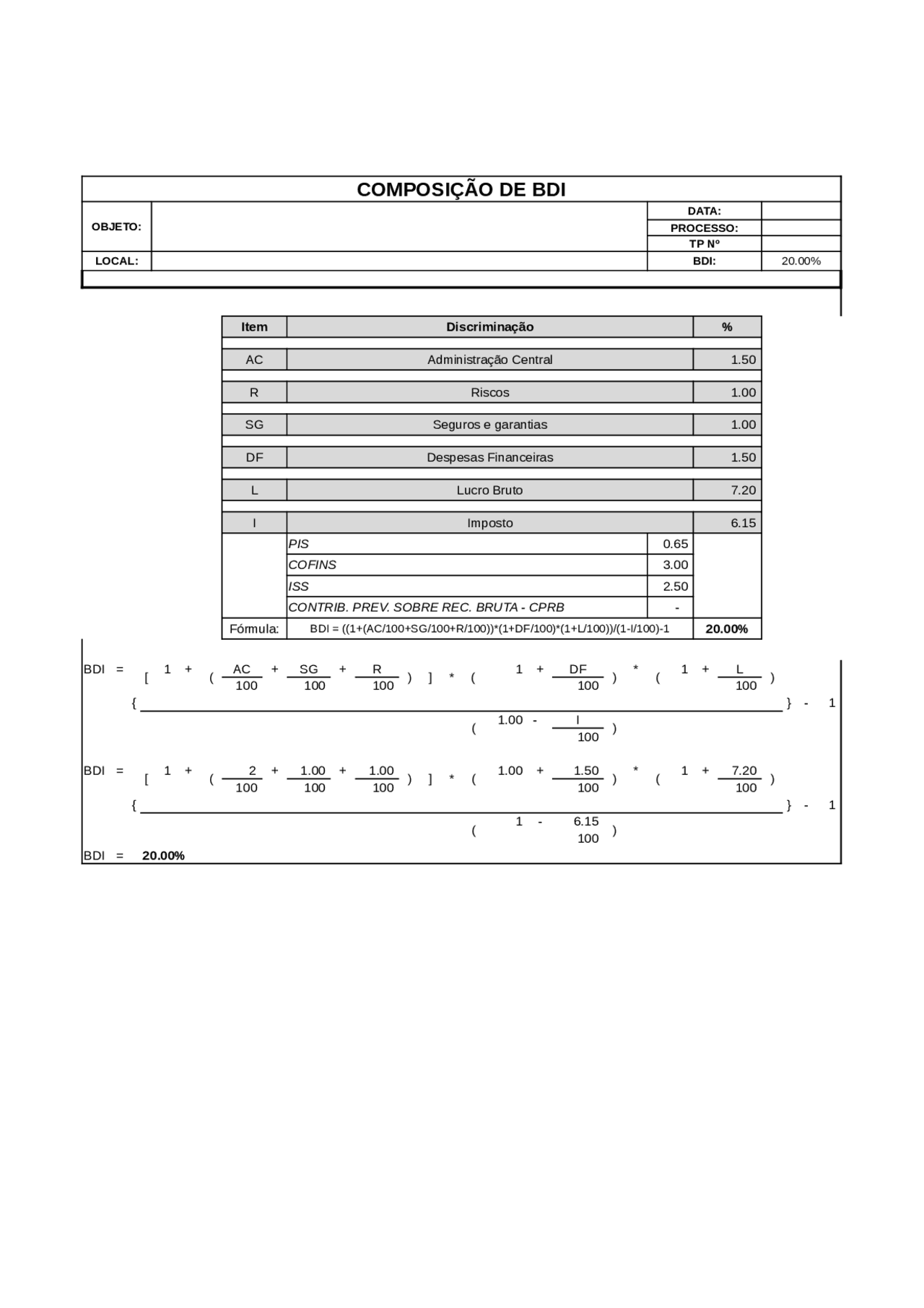 Modelo Com Calculo De Bdi Docsity