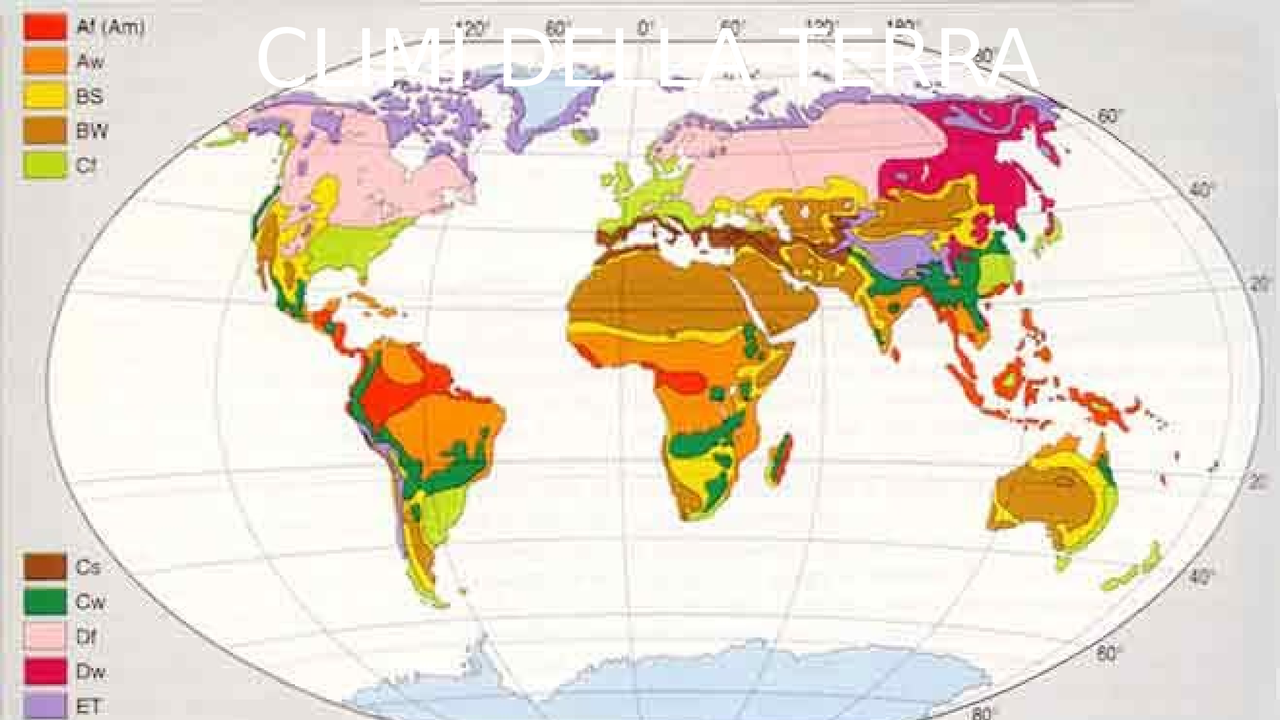 I climi della terra. - Docsity