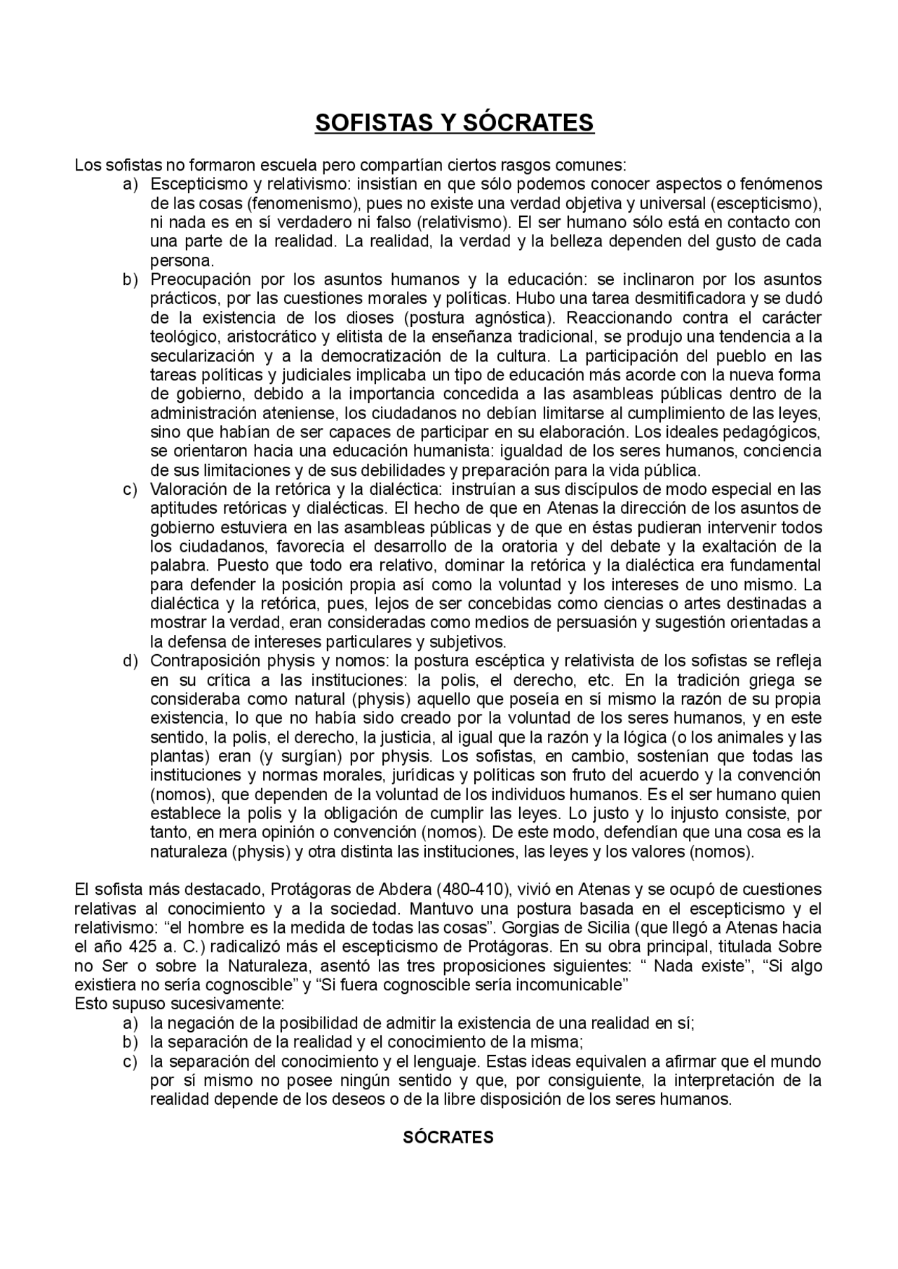 Historia De La Filosofia 2 Bach Docsity