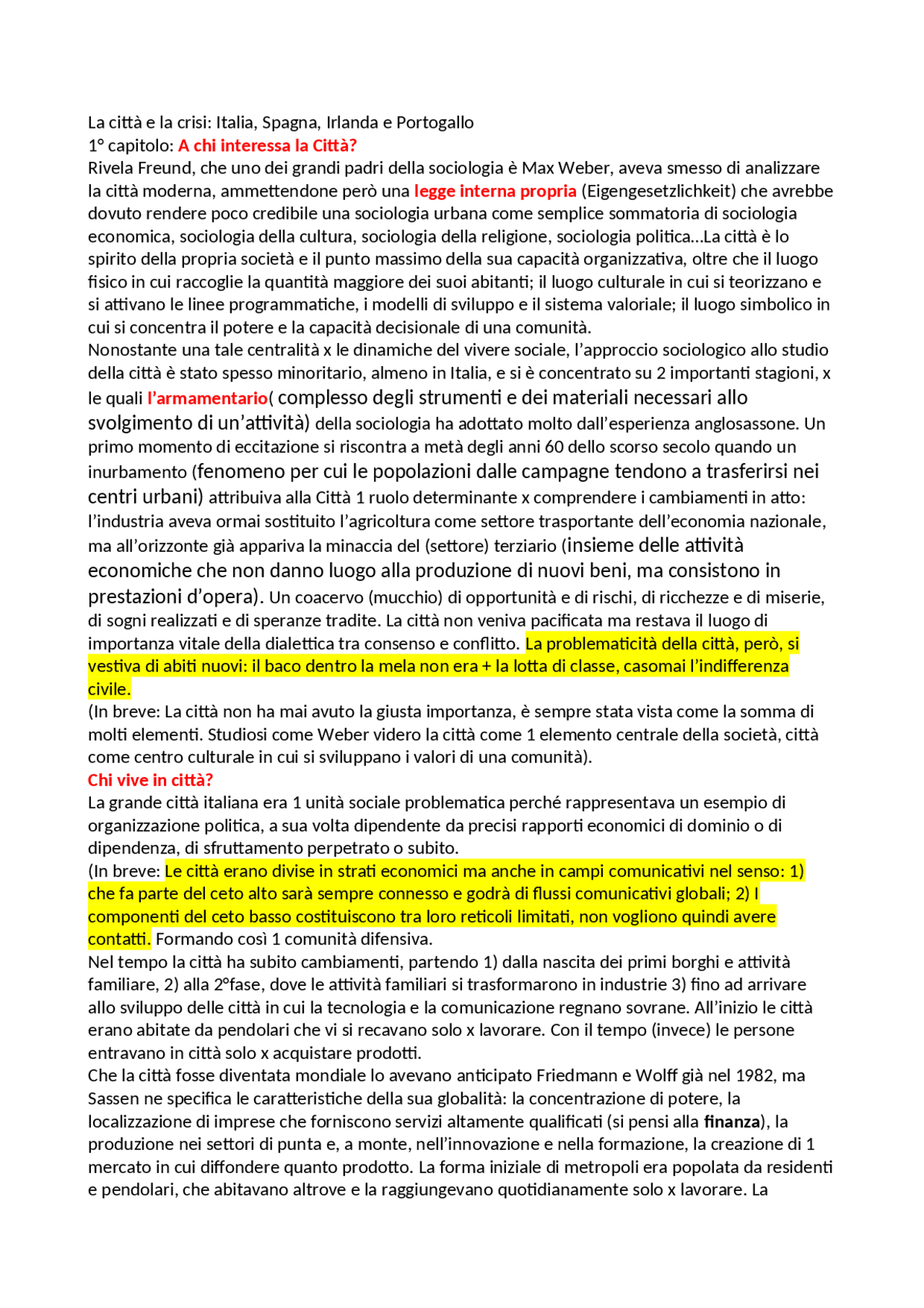 Fondamenti Di Scienze Sociali Docsity