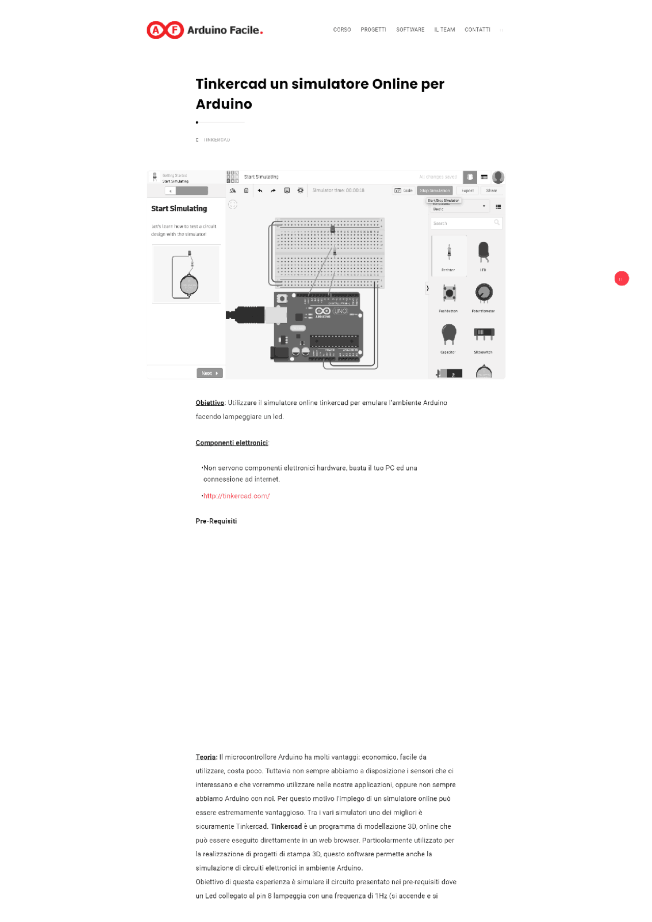 Manuale Arduino Breve Docsity