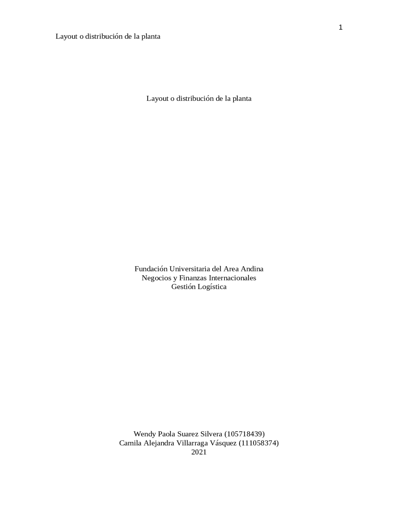Layout O Distribución De La Planta Docsity