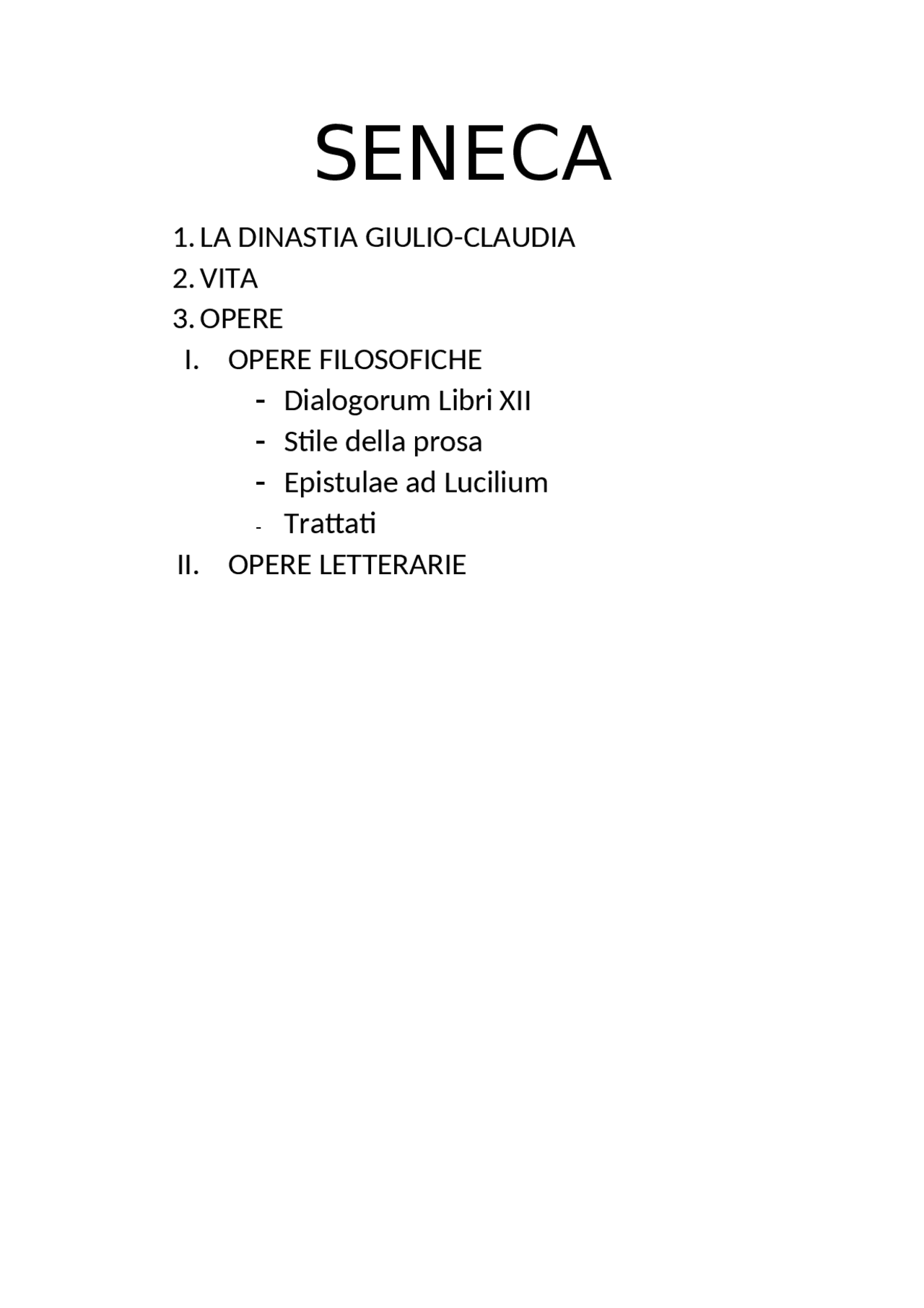 La filosofia di Seneca - Docsity