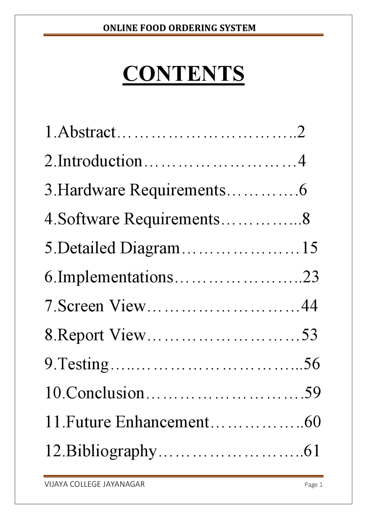 ONLINE FOOD ORDERING SYSTEM REPORT | Study Guides, Projects, Research ...