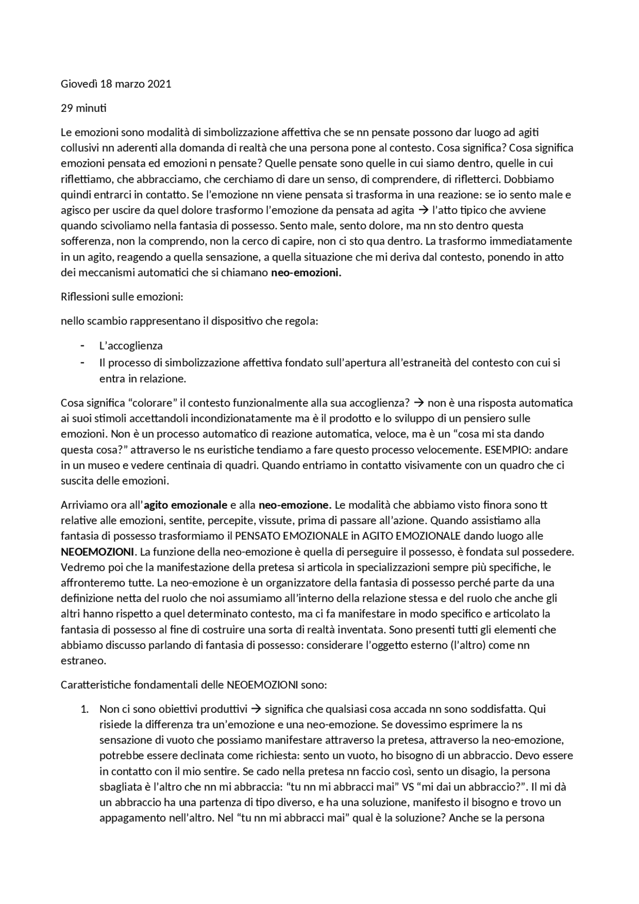 Appunti Lezioni Counseling Psicologico E Clinico Docsity