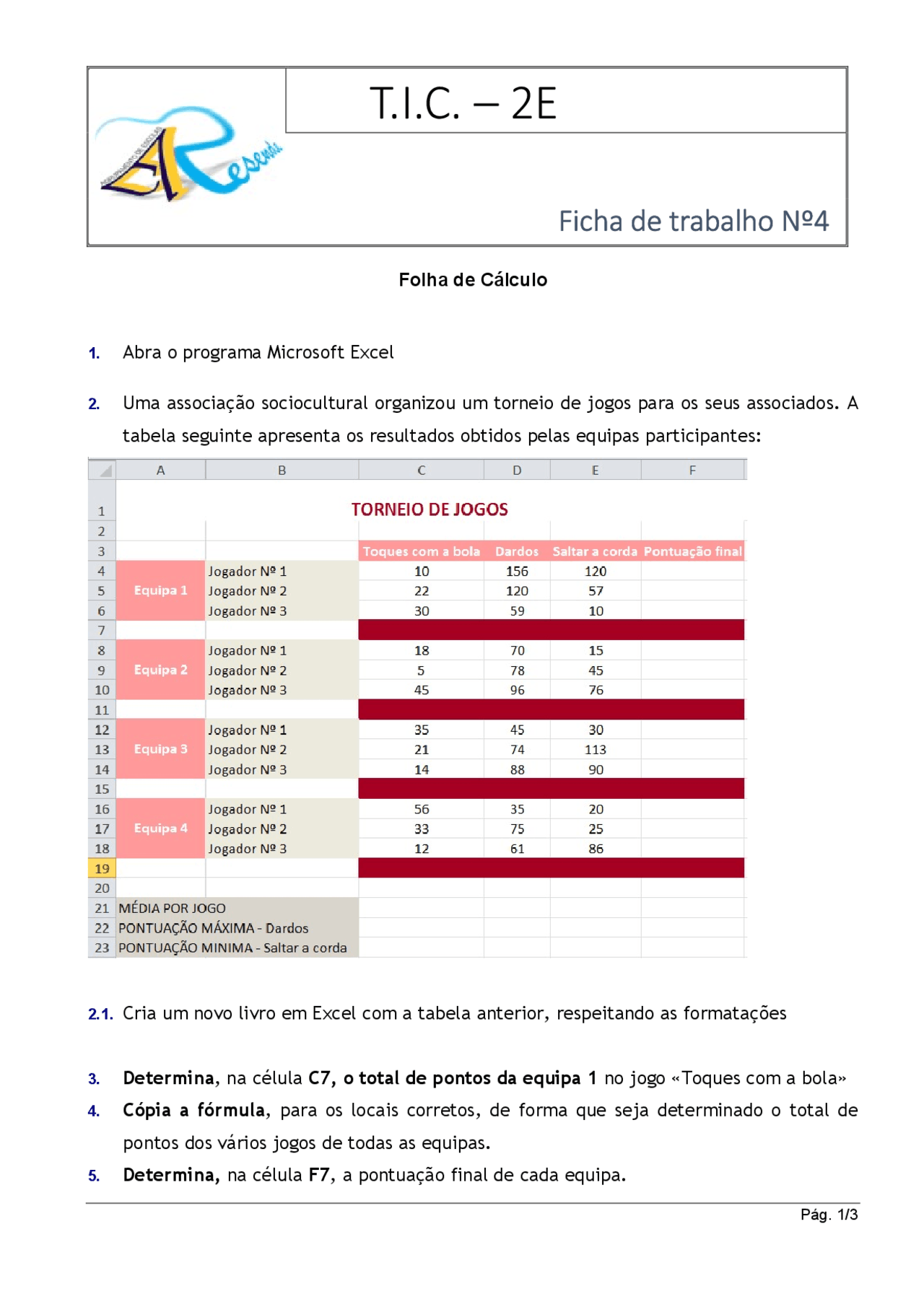 Arquitetura De Computadores E Aplicações Informáticas Docsity