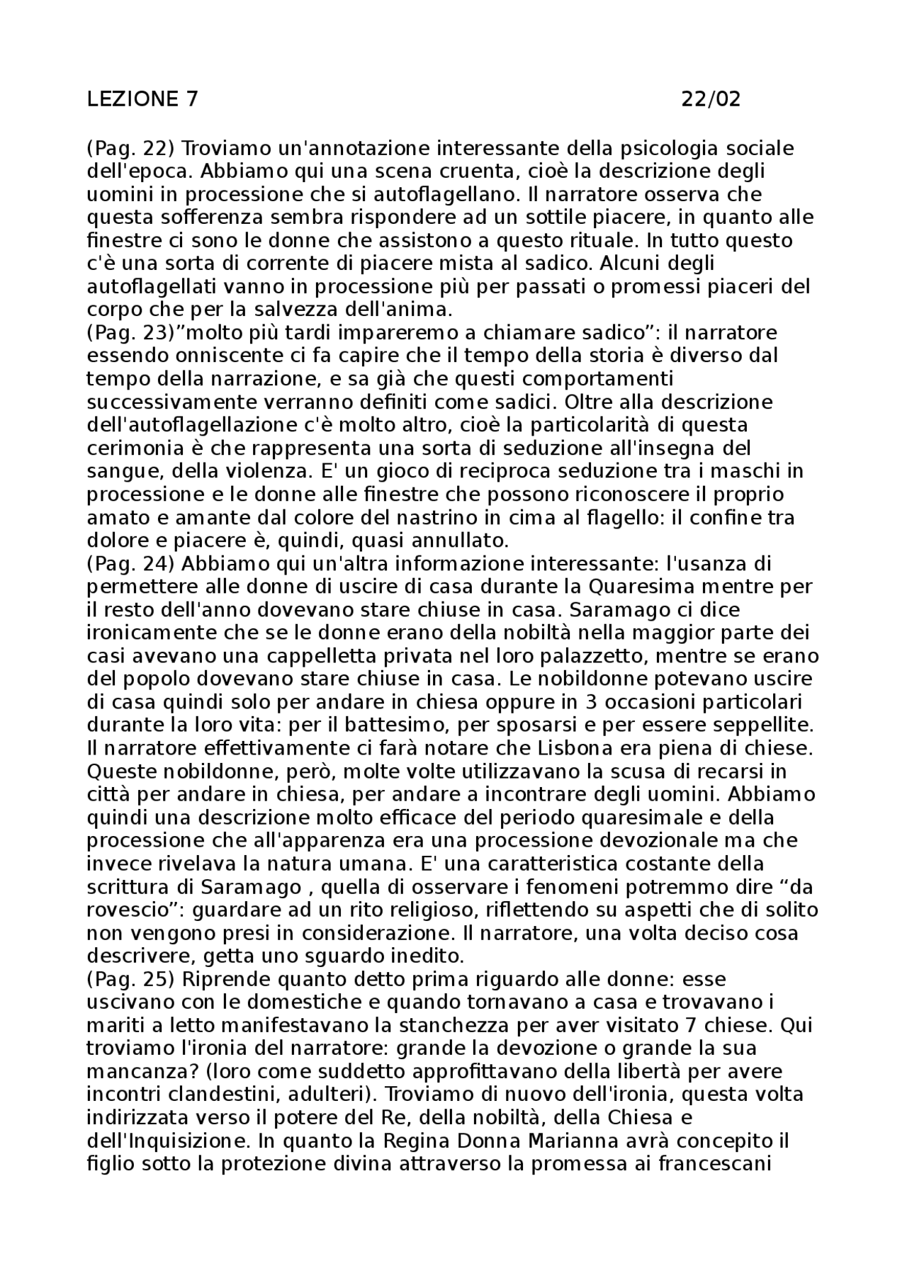 Lezione 7 del 22/02/2021 - Docsity