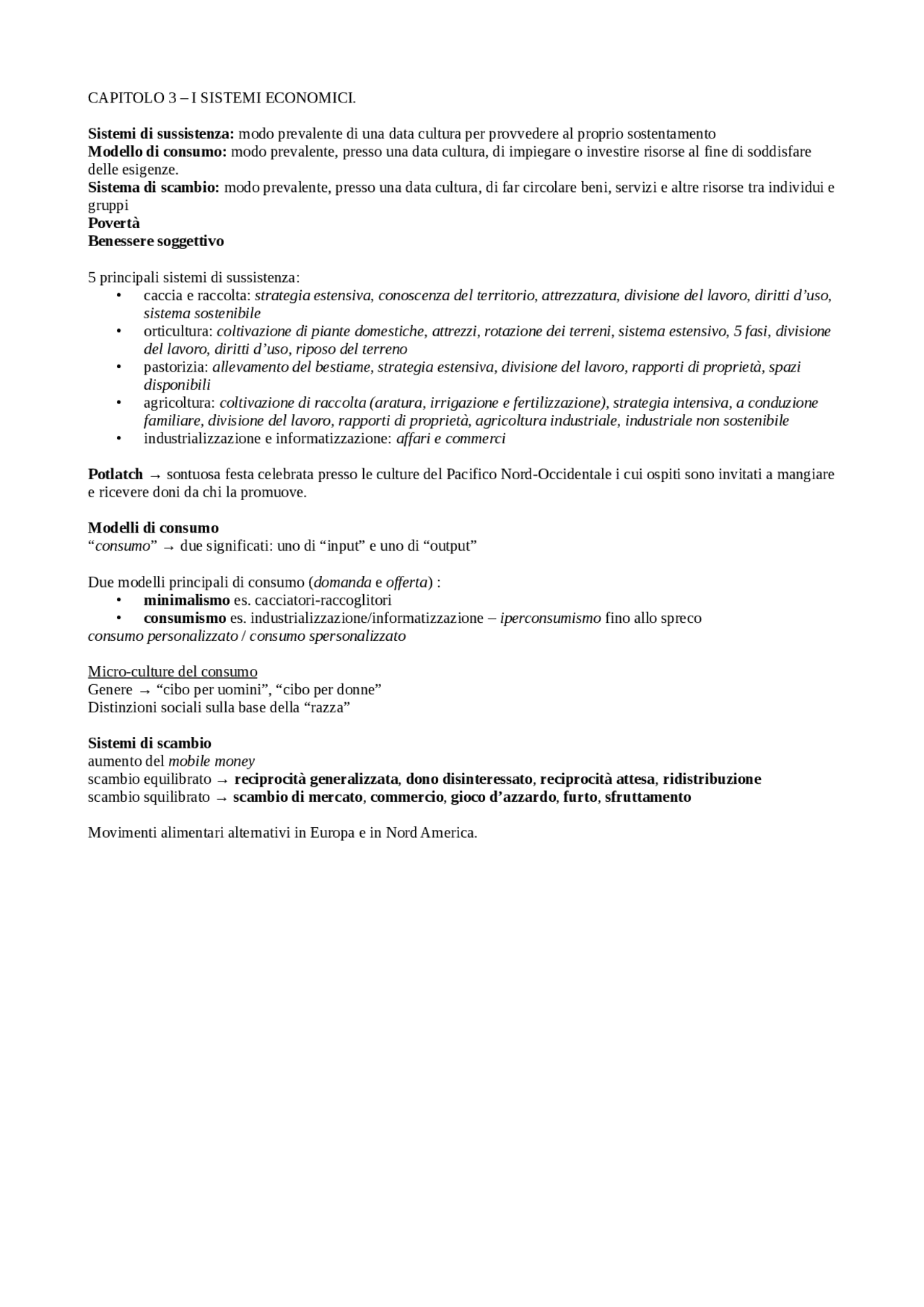 I Sistemi Economici Docsity