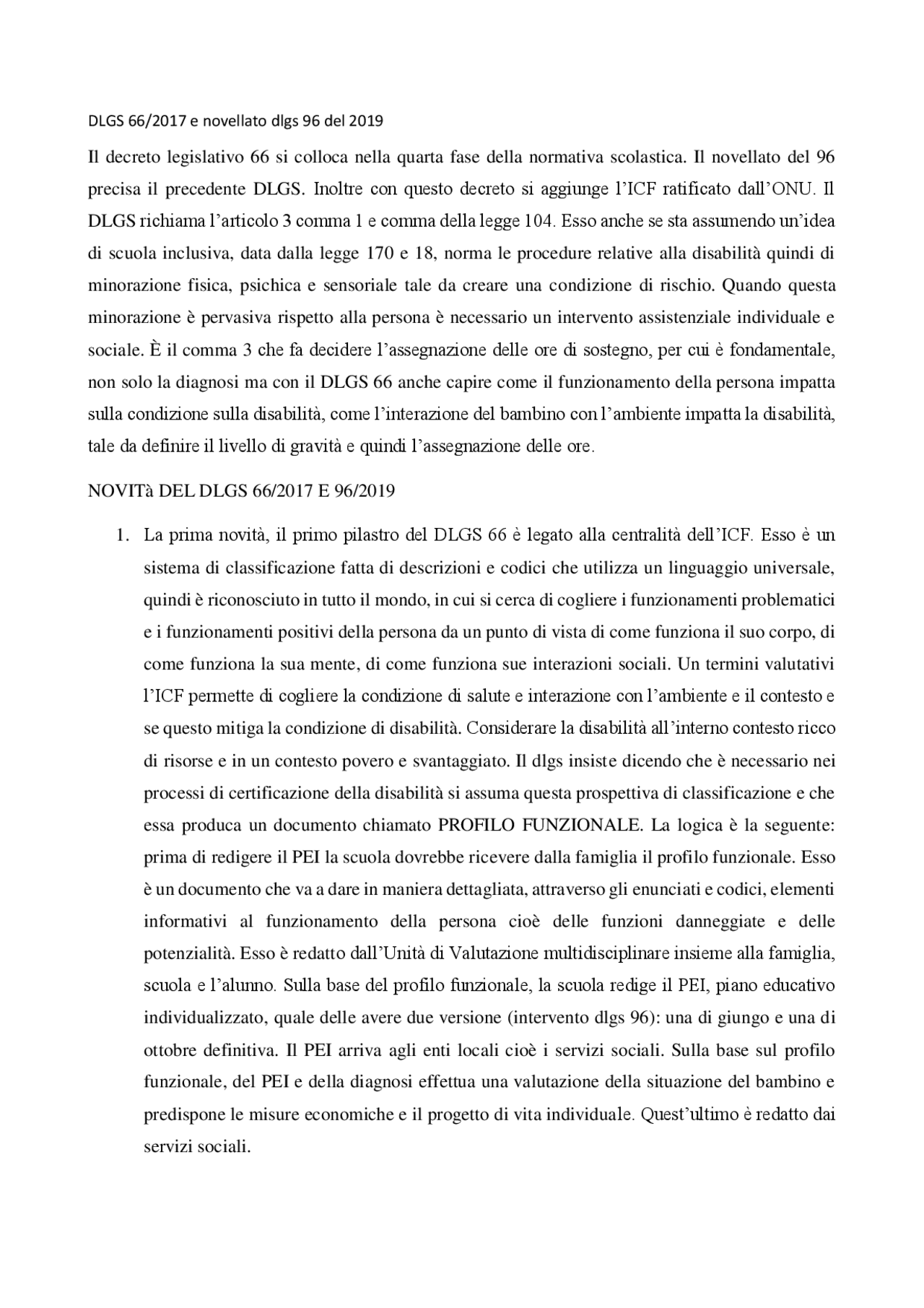 Dlgs 66 E Novellato 96 Riassunto Docsity