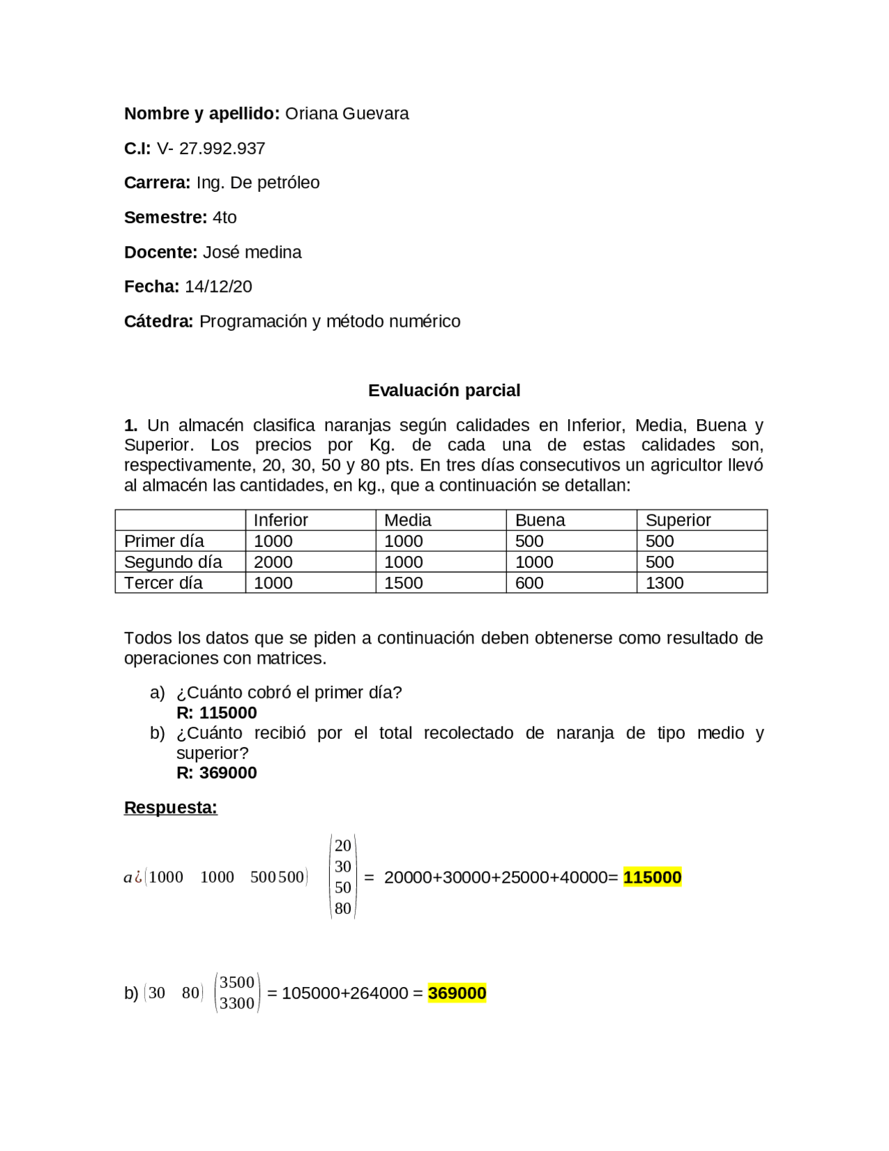 Unidad n° 3. evaluacion | Ejercicios de Programación Java | Docsity