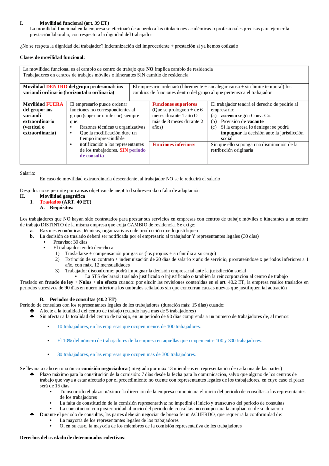 Apuntes De Derecho Laboral Docsity
