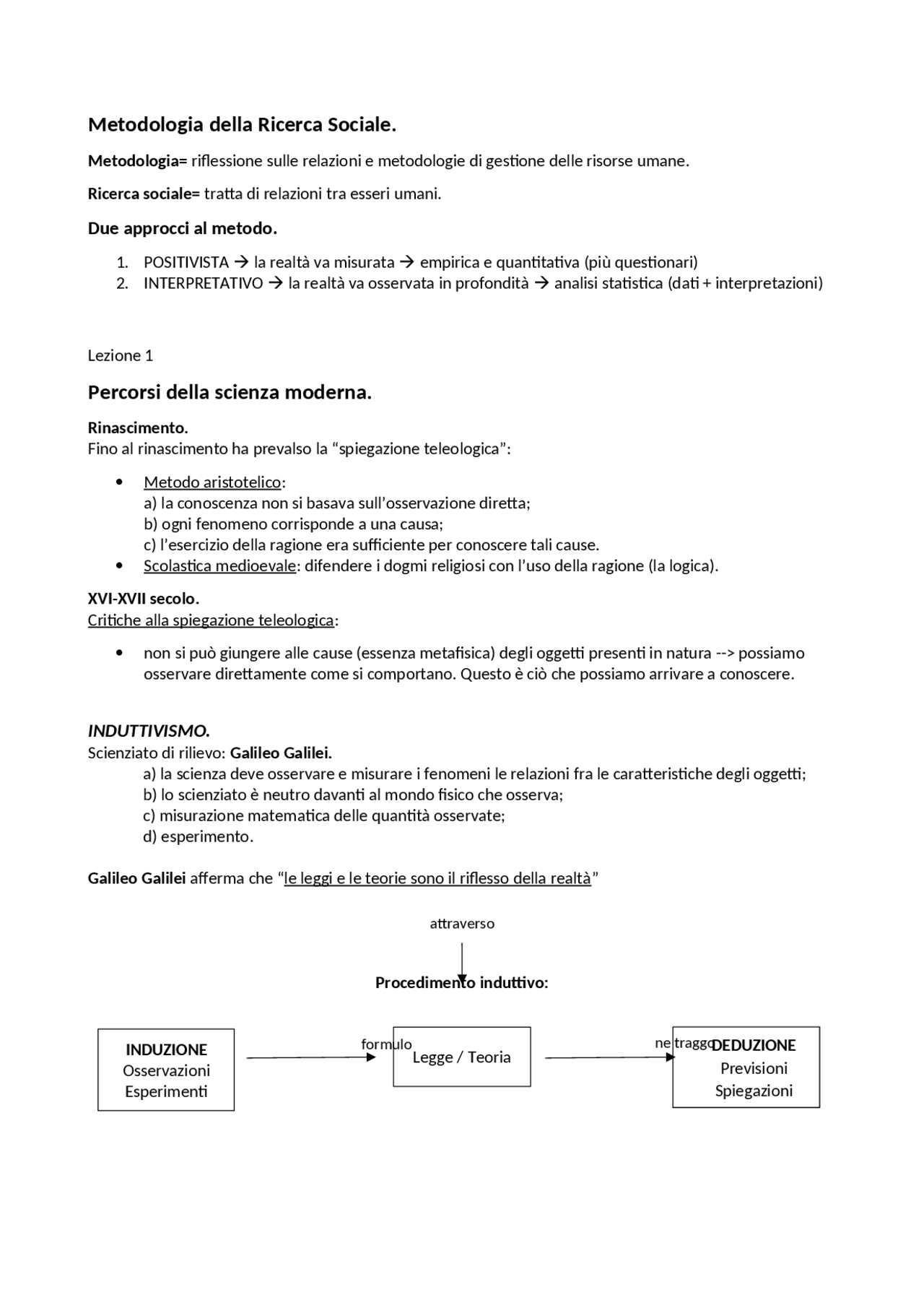 Appunti Di Metodologia Della Ricerca Sociale Docsity