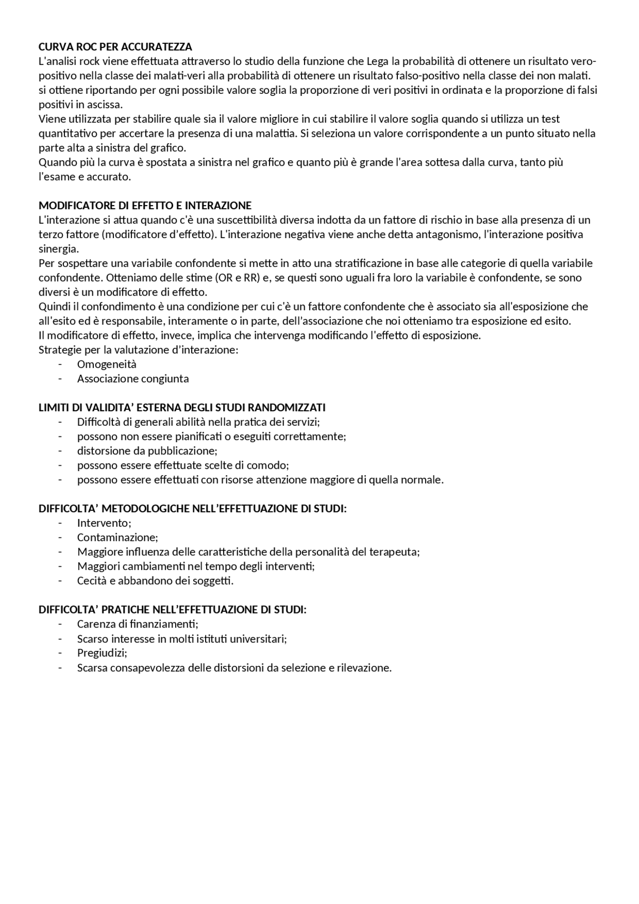 Riassunto Epidemiologia E Indicatori Di Salute Docsity
