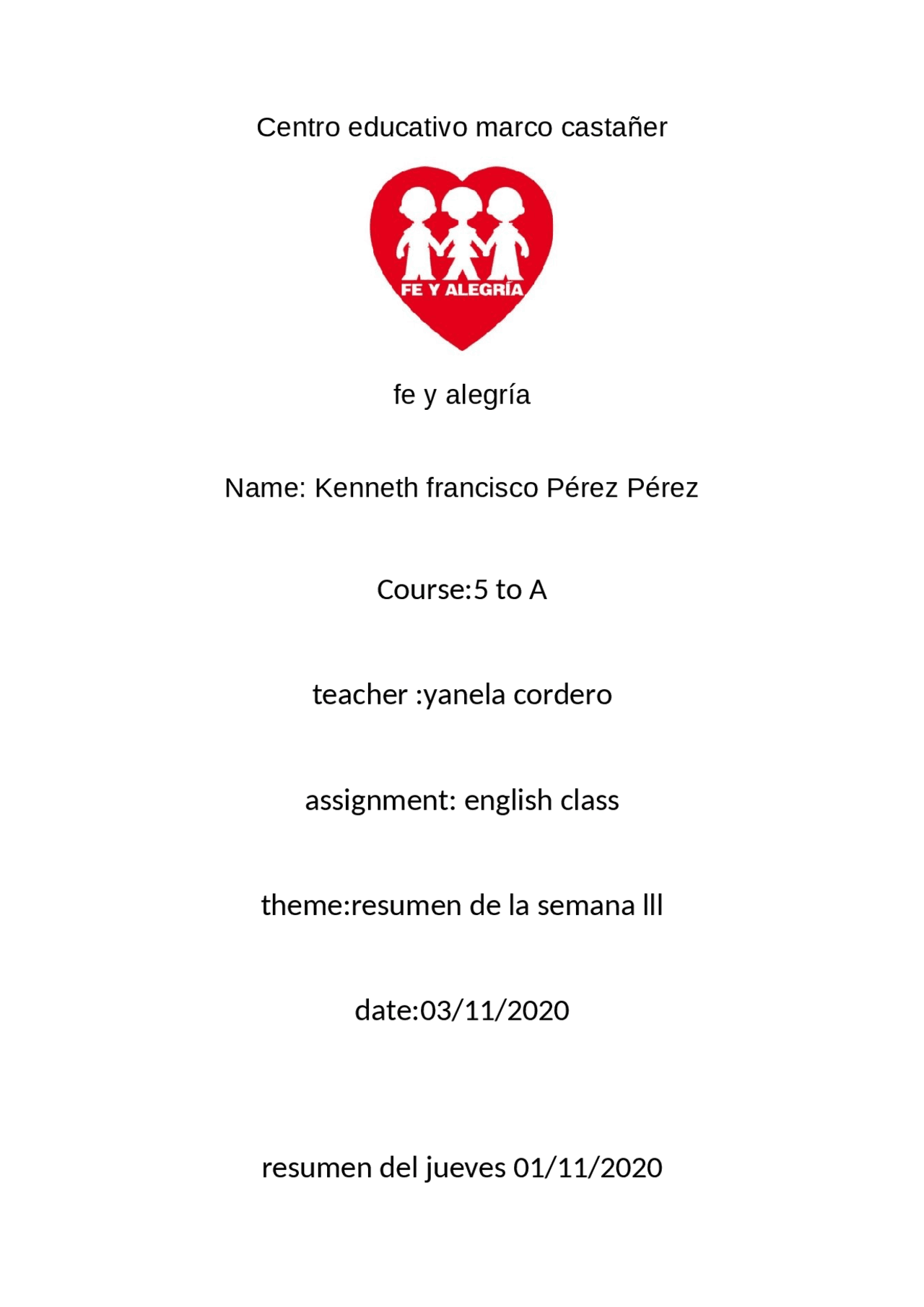 English Class Course Docsity