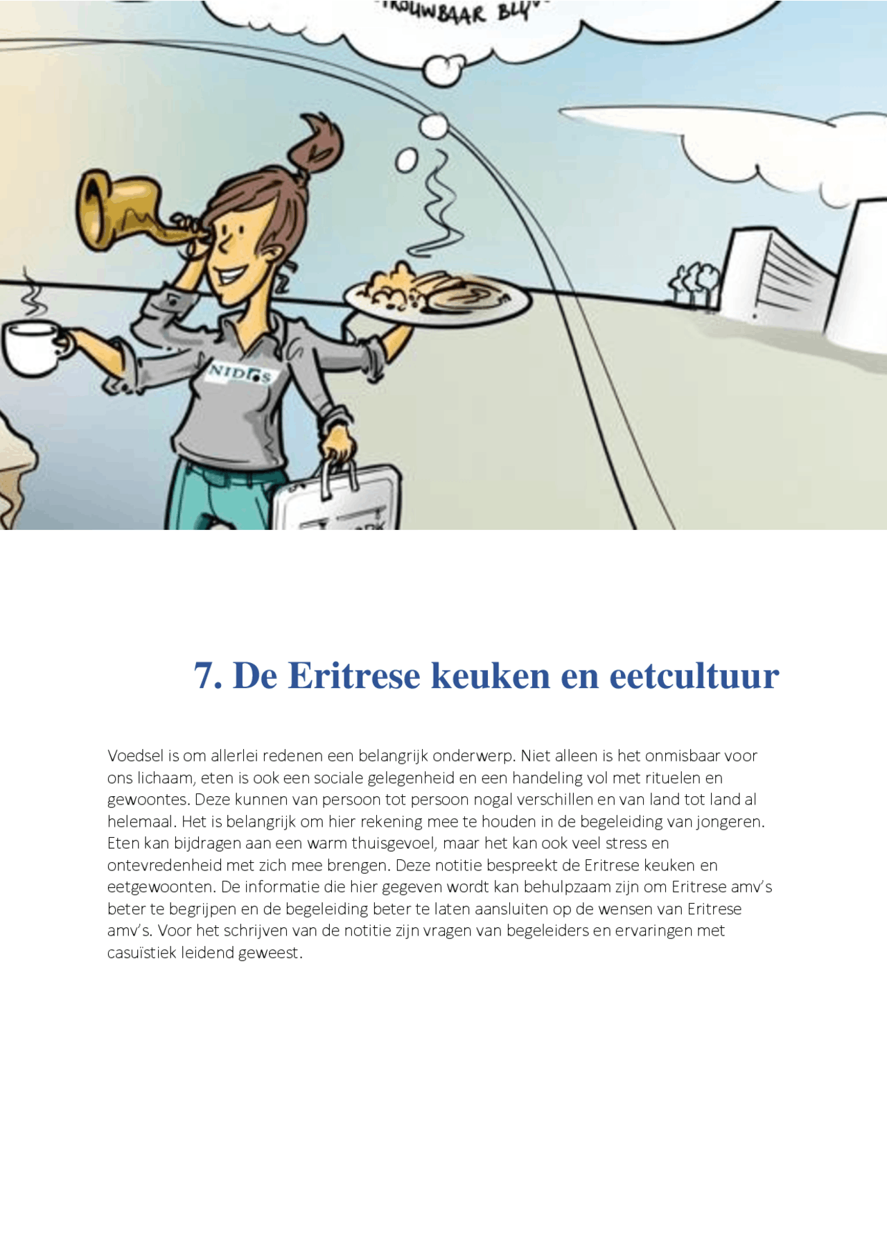 De Eritrese keuken en eetcultuur - Docsity