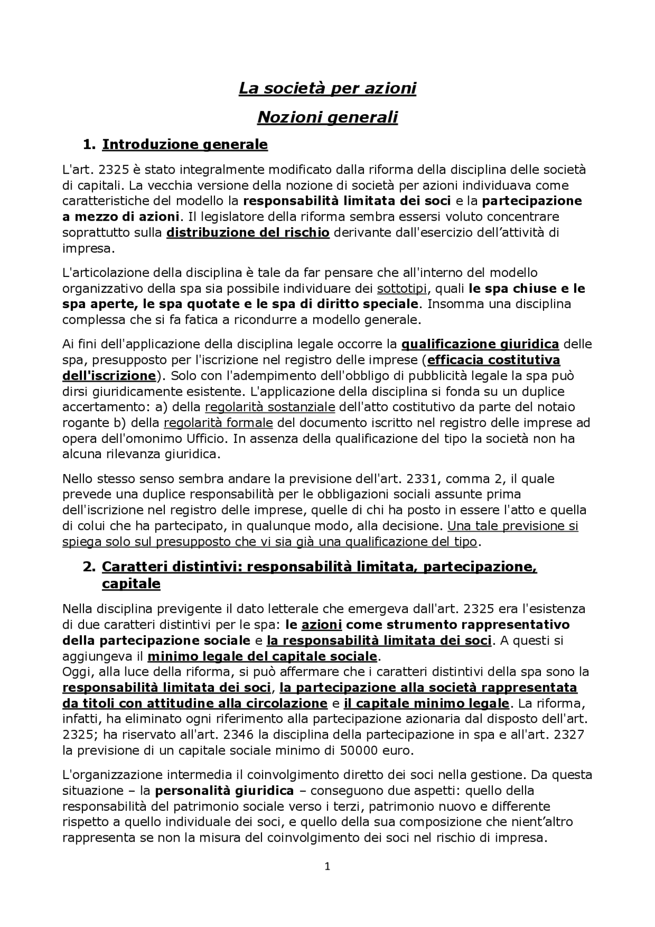 Diritto Commerciale De Angelis Modulo Ii Docsity