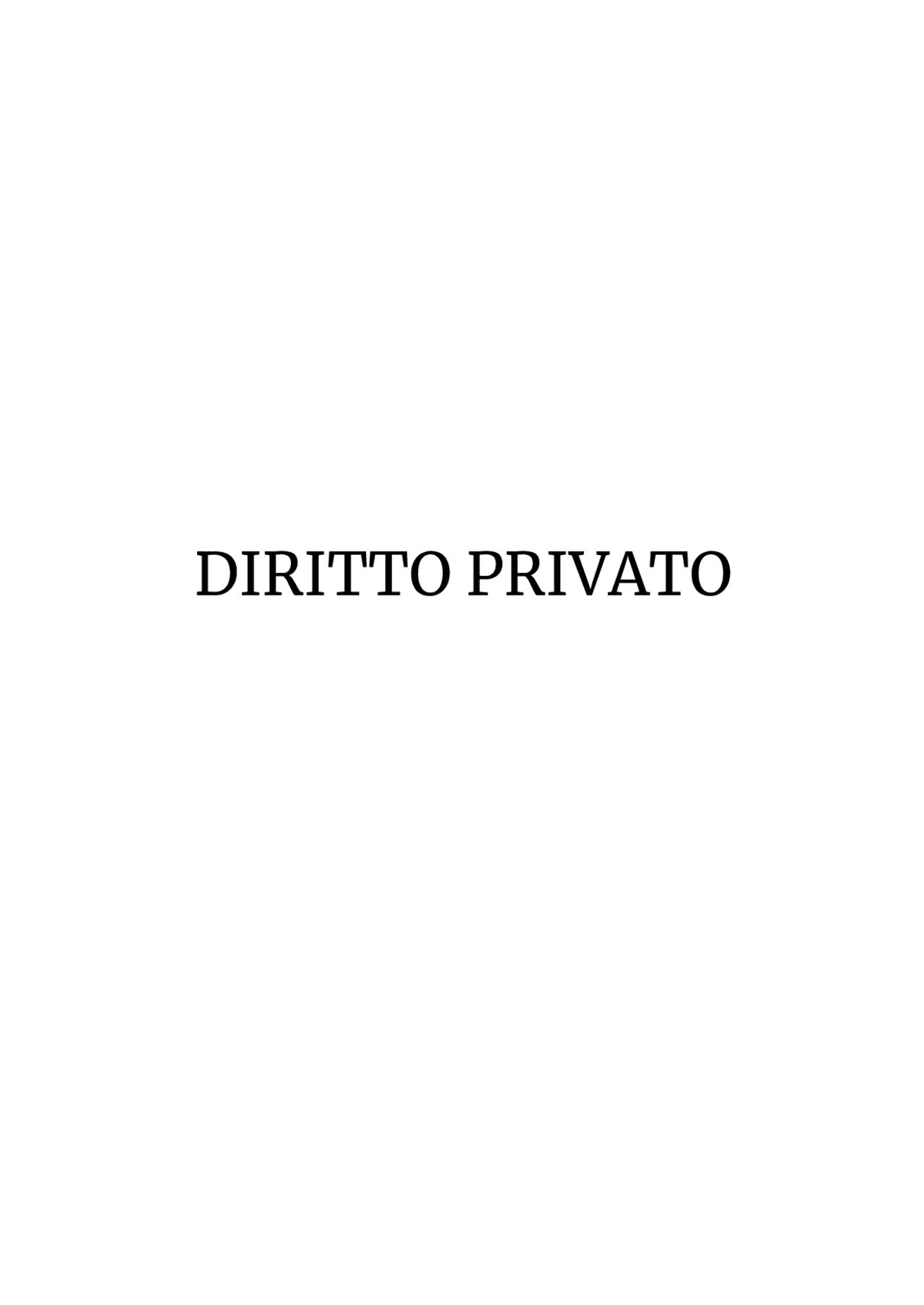 Manuale Di Diritto Privato Docsity