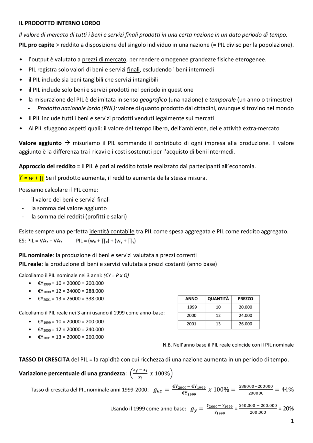 Secondo parziale microeconomia classe 20 CLMG Bocconi - Docsity