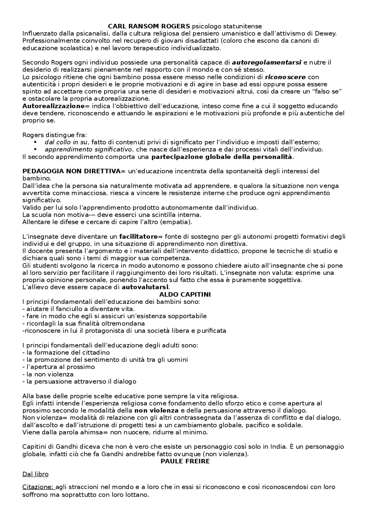 Pedagogie Alternative Docsity