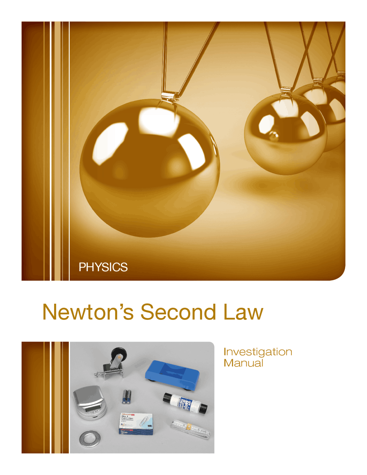 Lab Manual: Newton’s Second Law - Docsity