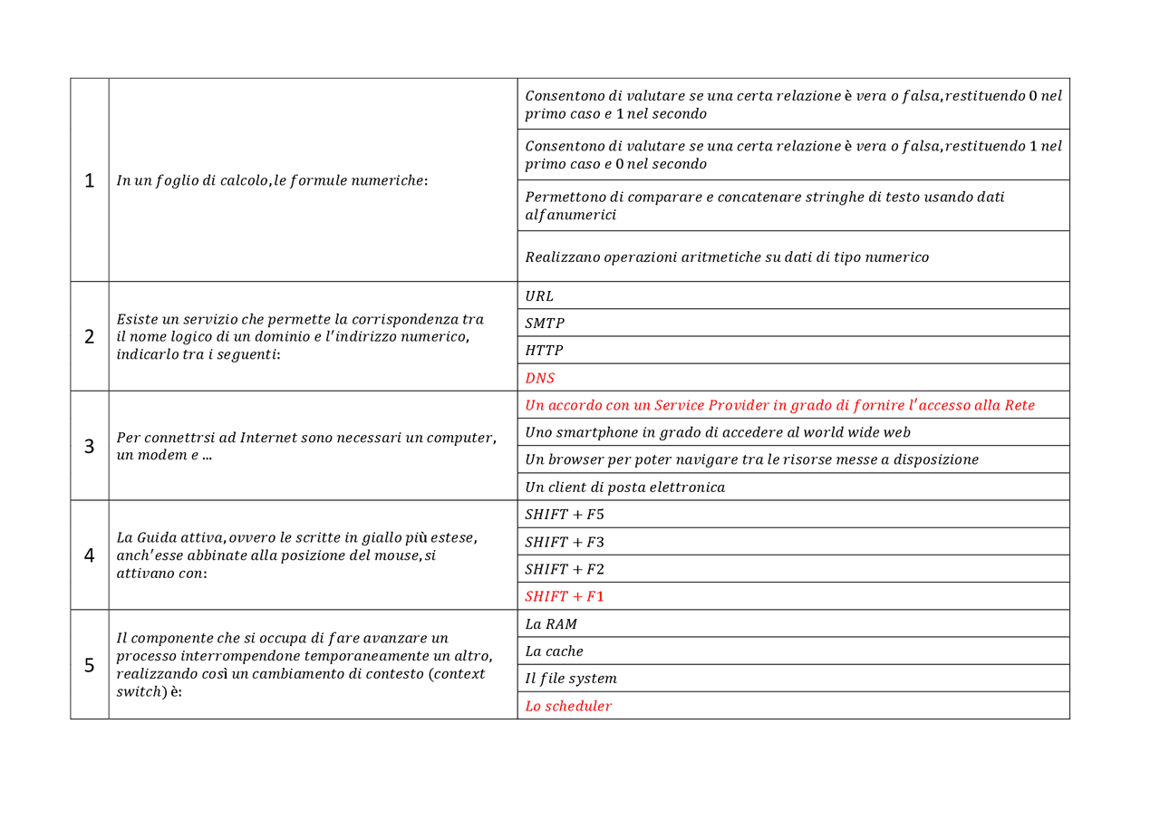 Test Desame Abilità Informatica 5 Cfu Ingegneria L7 Pegaso Aprile 2021