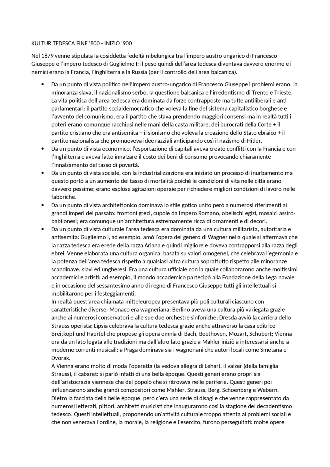 Riassunto Parti Introduttive La Nascita Del 900 Docsity