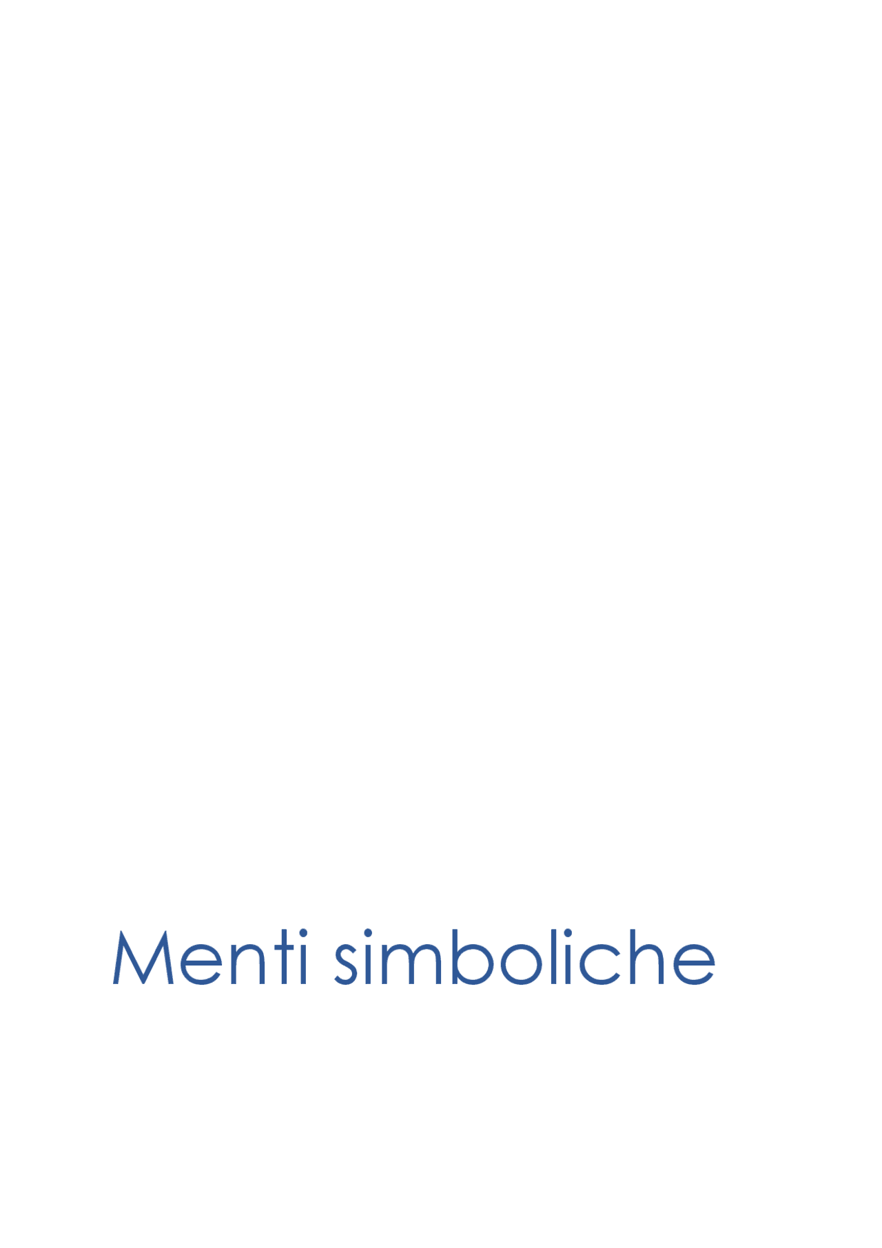 Menti Simboliche Mazzone Docsity