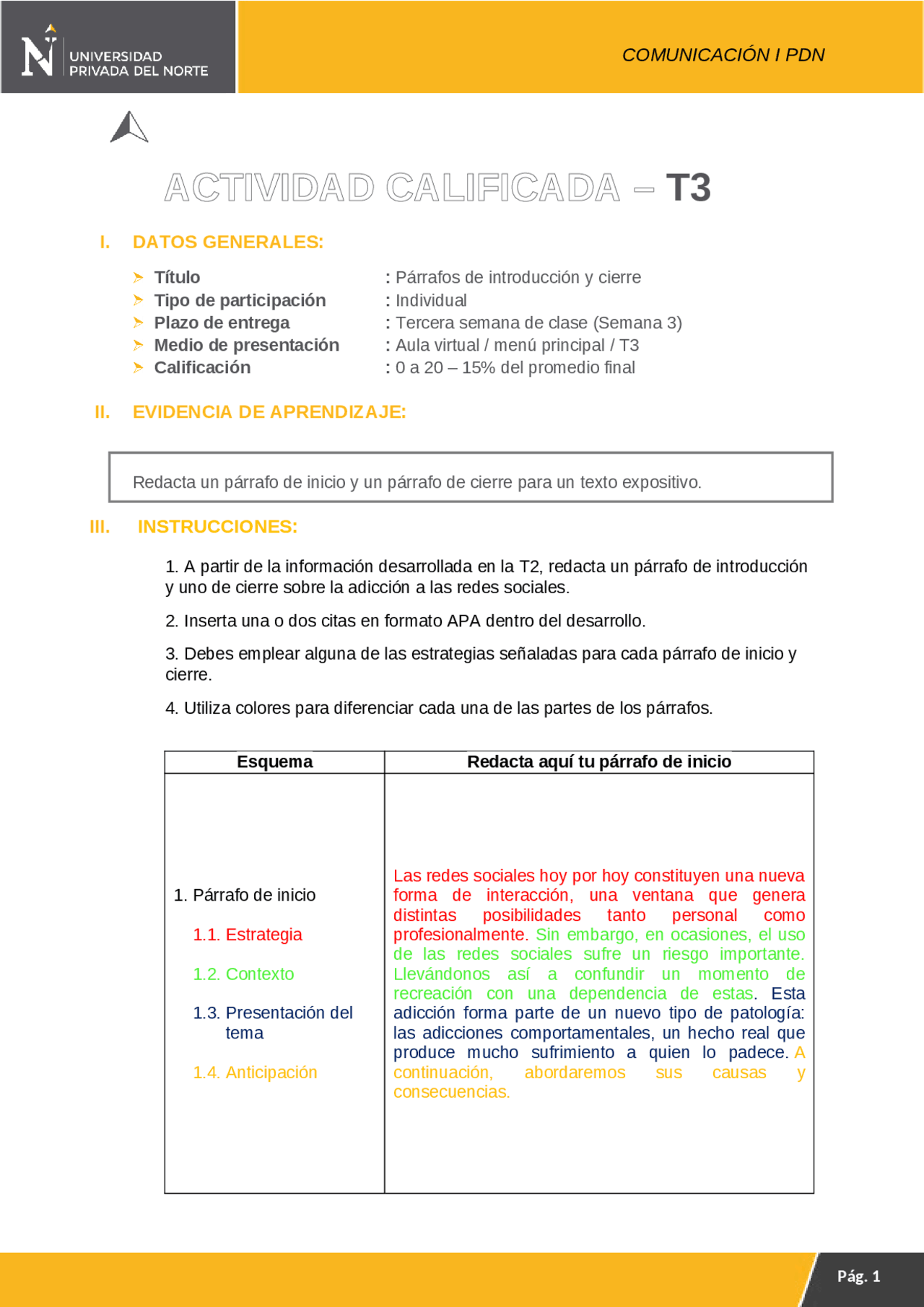 T3 Comunicación Upn 2021 Ciclo 0 Trujillo Exámenes De Comunicación