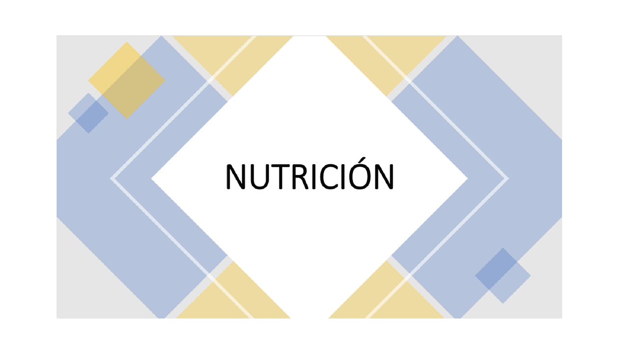 Alimentación Y Nutrición Biología Diapositivas De Biología Docsity