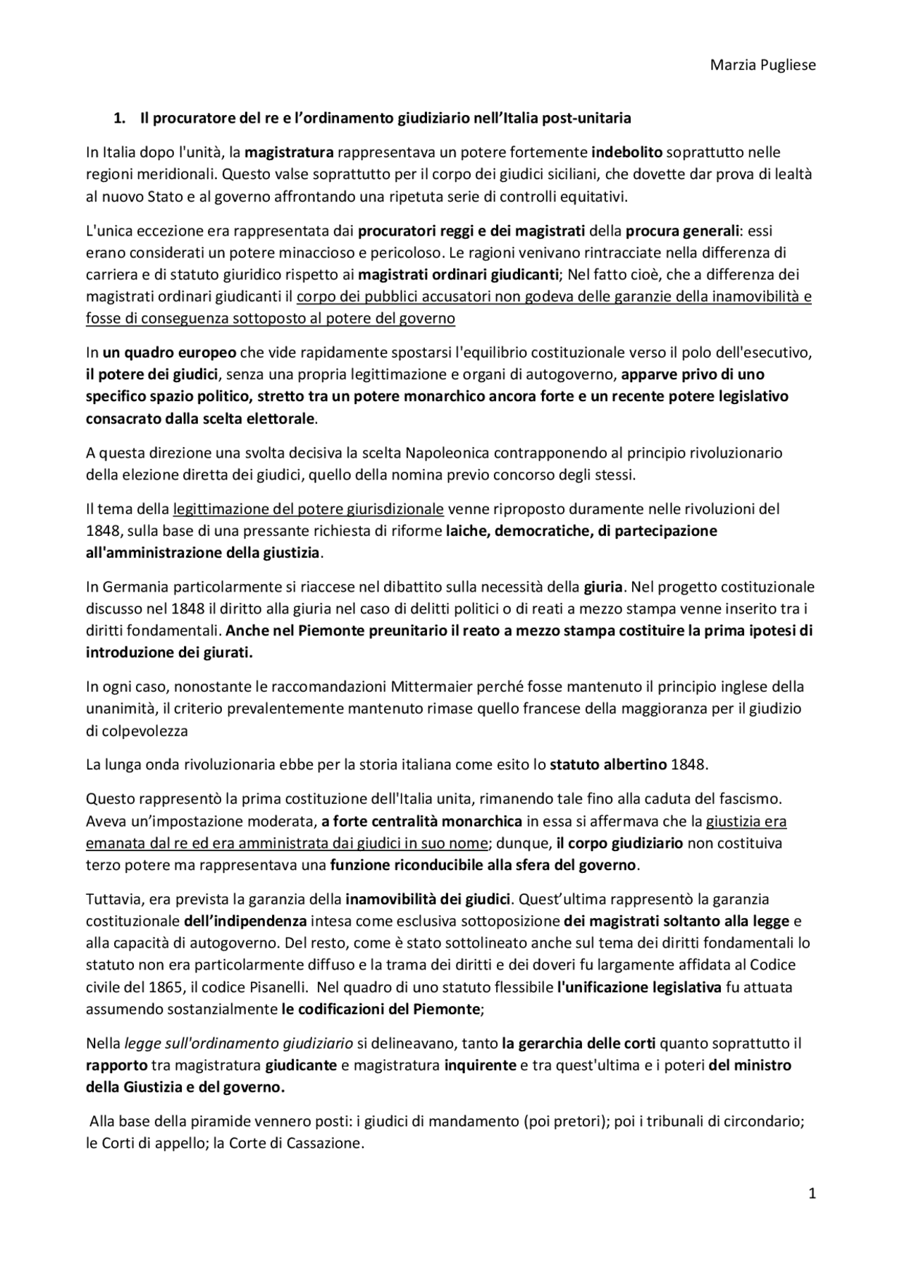 Il Processo Penale Di Giorgia Alessi Storia Della Giustizia Docsity