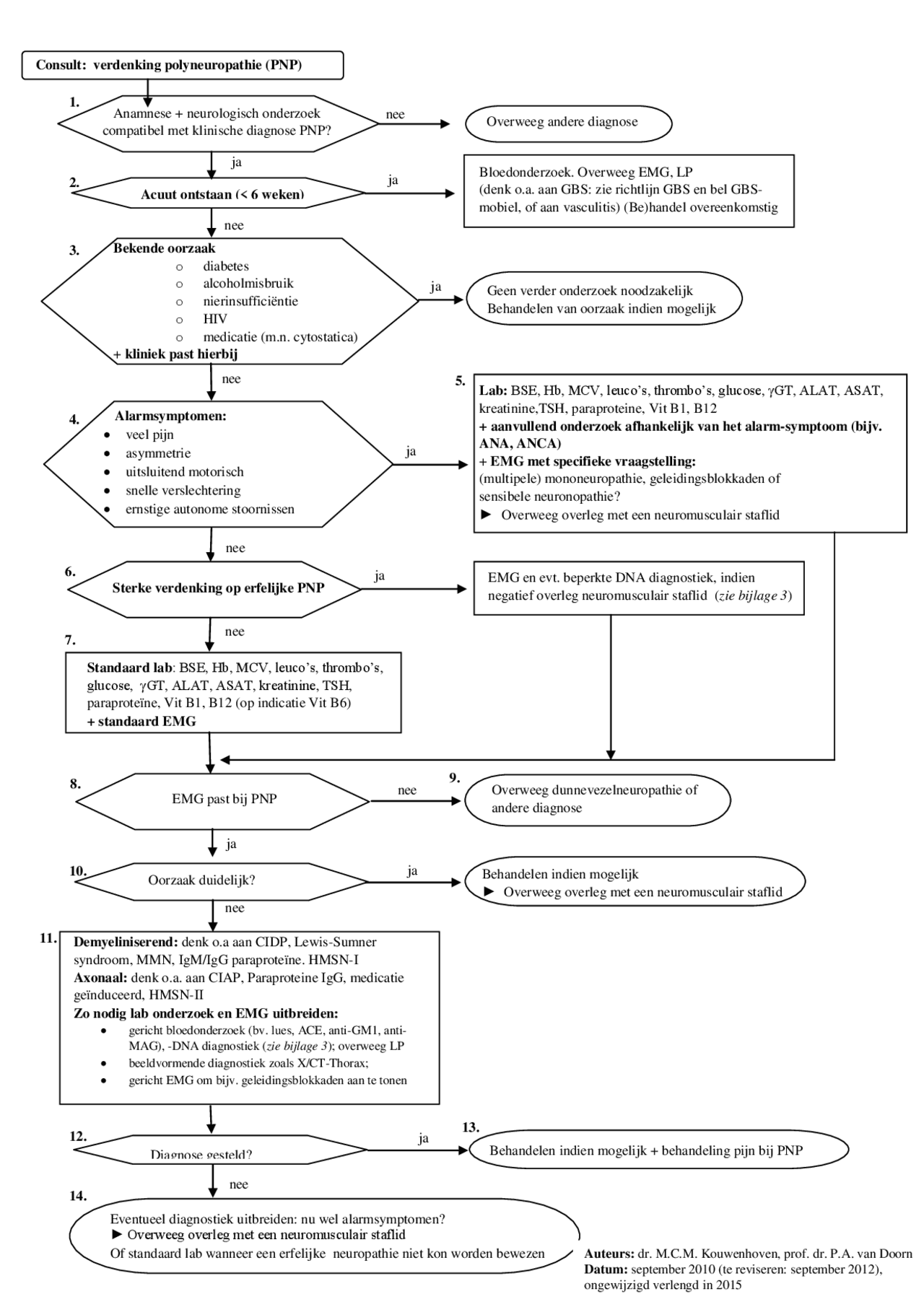 Overzicht geneeskunde: polyneuropathie (PNP) | Essays (university ...