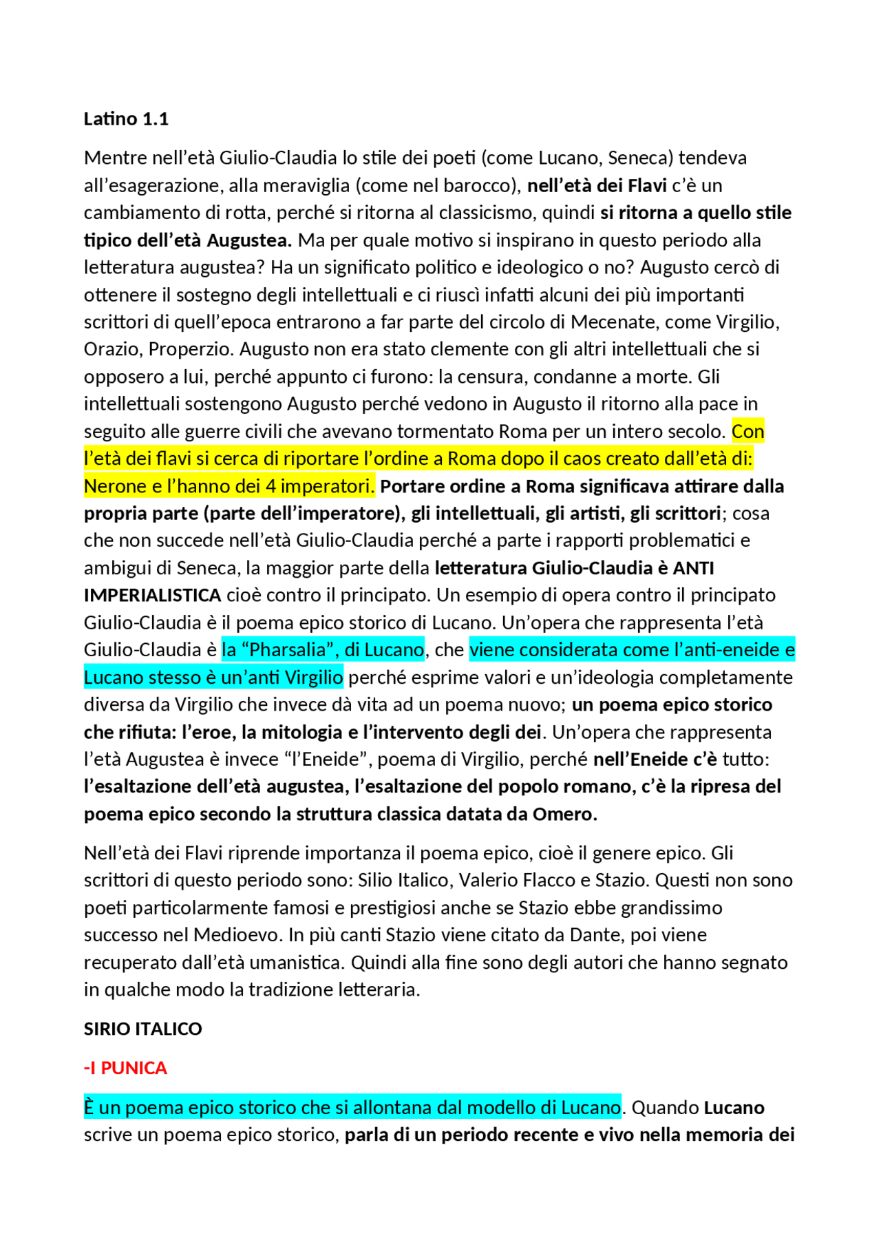 Eta Dei Flavi Confronto Con Leta Giulio Claudia Docsity