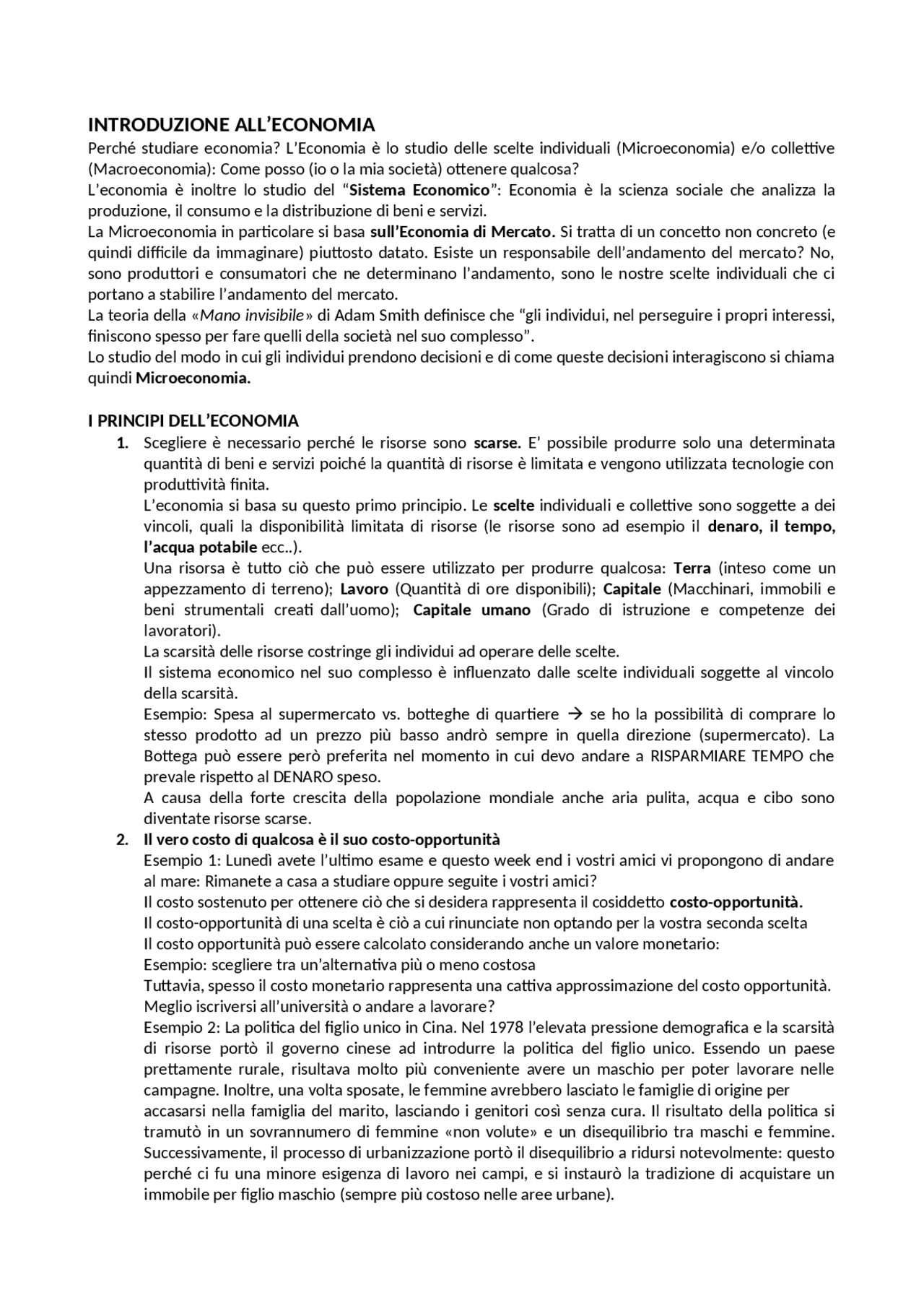 Dispense Di Microeconomia Docsity