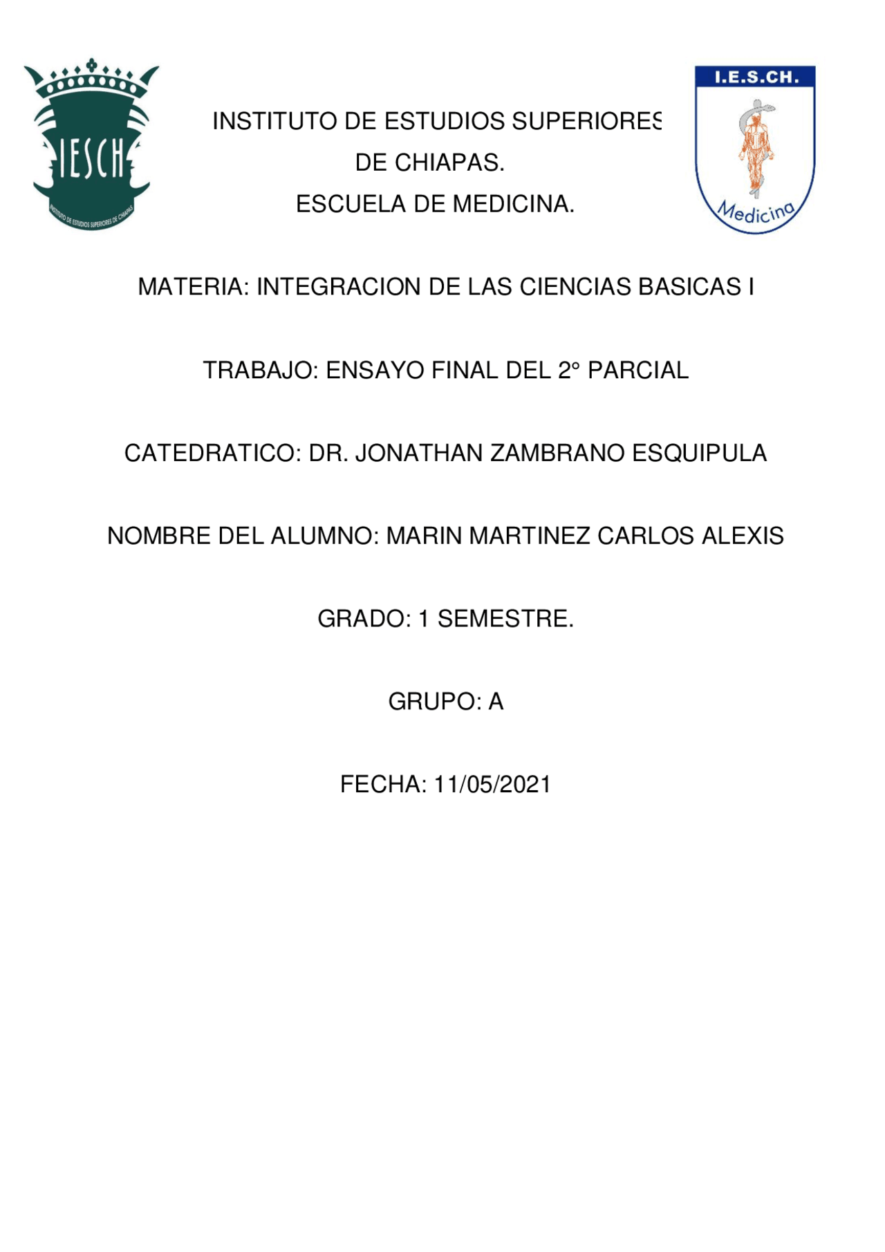 Ensayo de normas para enfermedades crónicas - Docsity