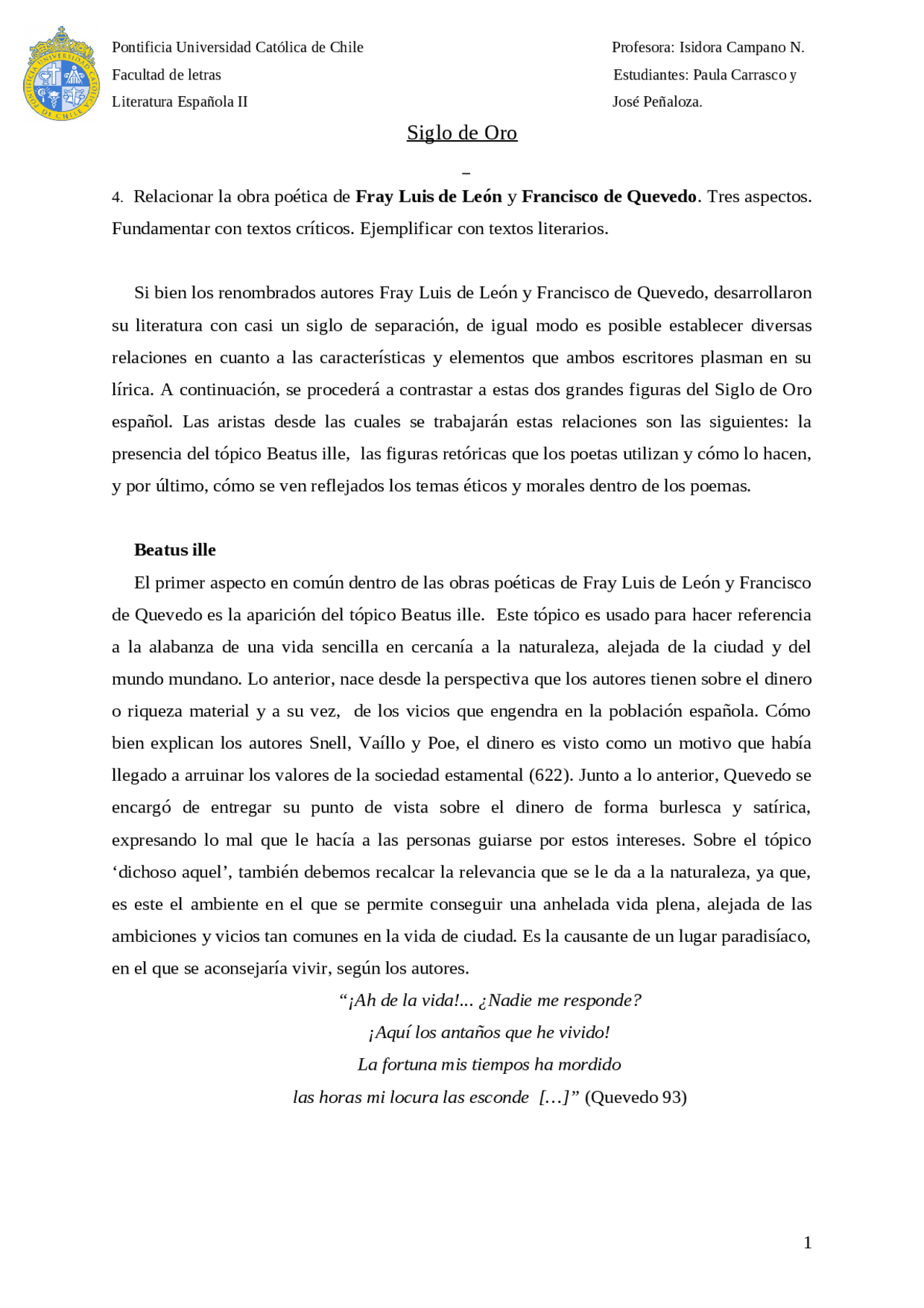 Ensayo sobre el siglo de Oro | Monografías, Ensayos de Literatura ...