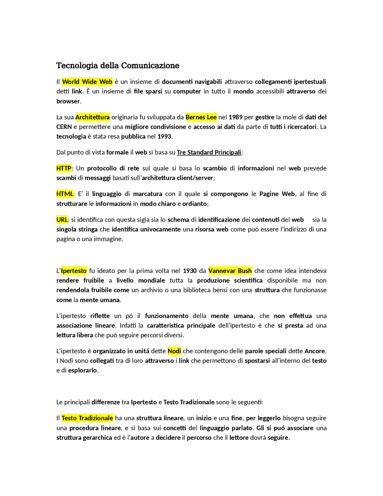 Appunti Di Tecnologia Della Comunicazione Docsity