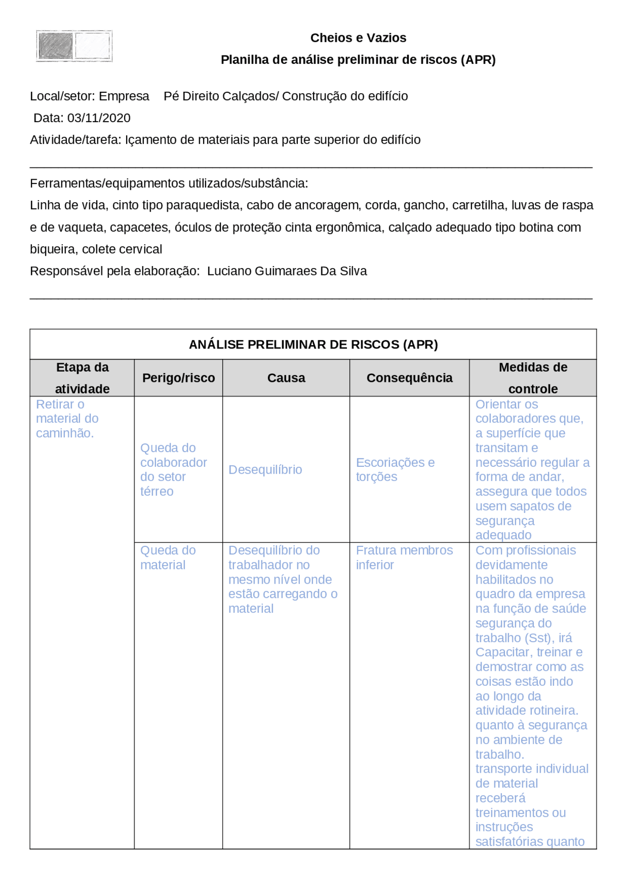 Atividade 3 Uc3 Tst Senac Modulo A Provas Segurança Do Trabalho