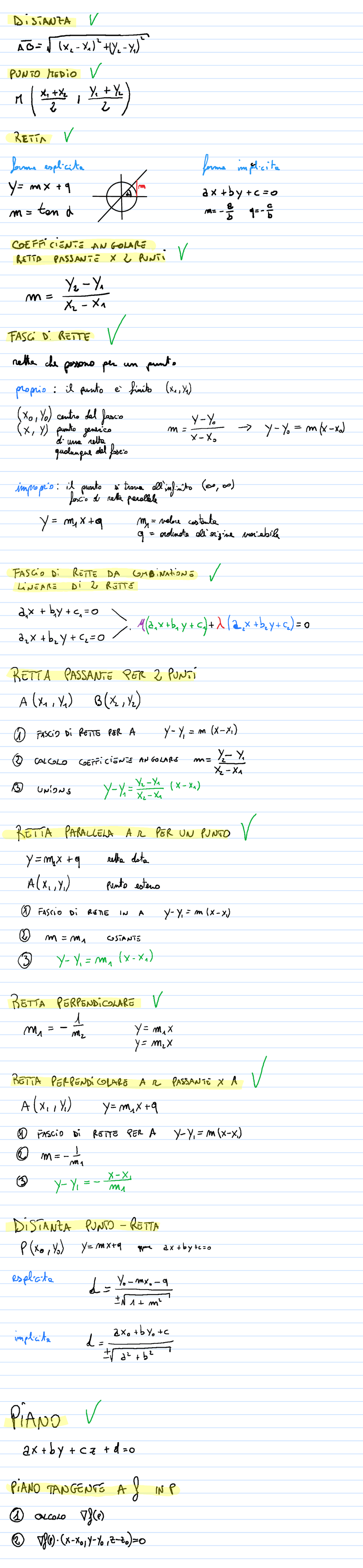 Geometria Appunti Note Ed Esempi Docsity