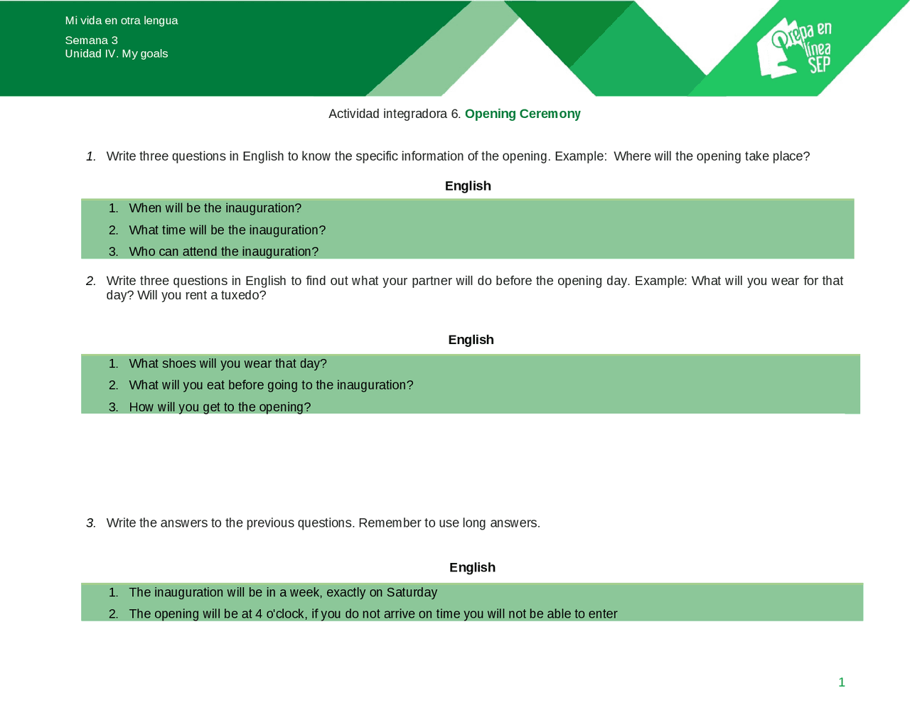 Modulo 7 Actividad Integradora 6 Apuntes De Inglés Docsity