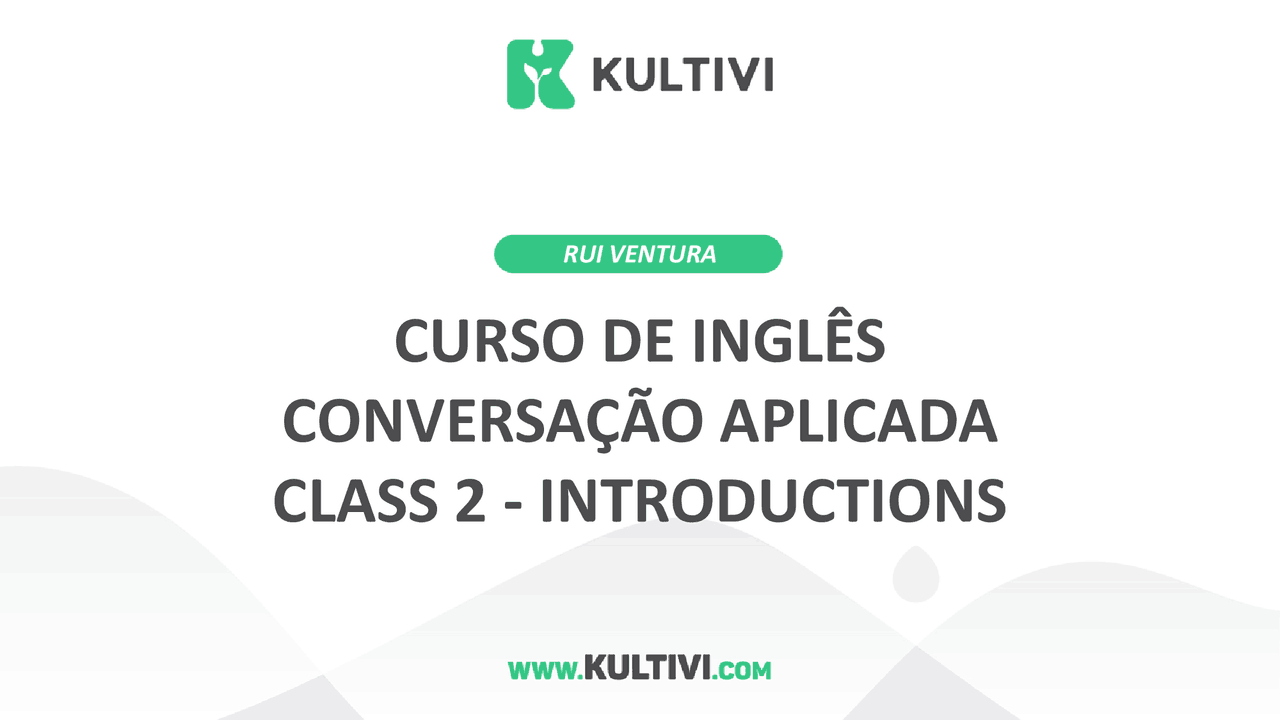 Apresentações Em Inglês Esquemas Inglês Docsity