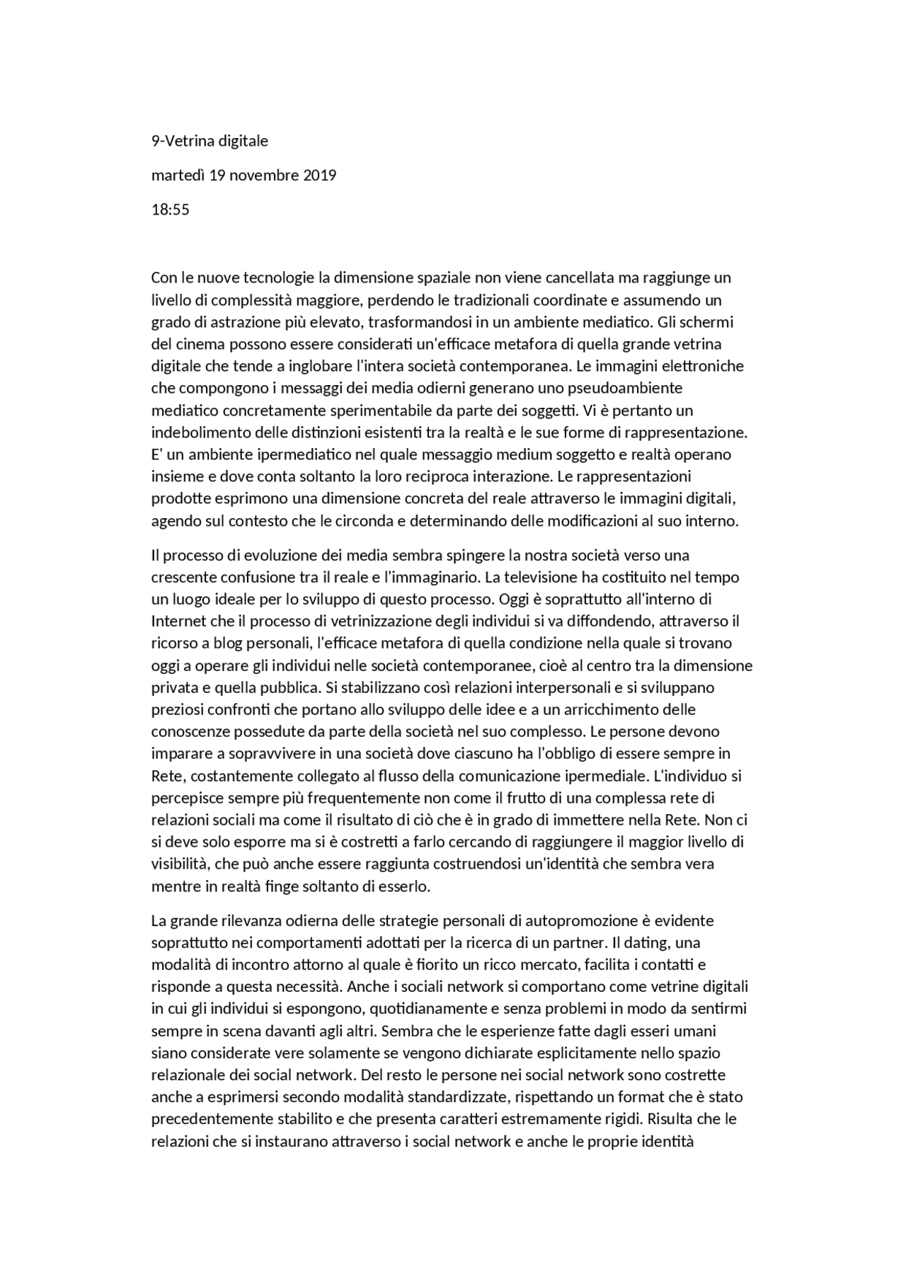 Vetrina Digitale Di Codeluppi Docsity