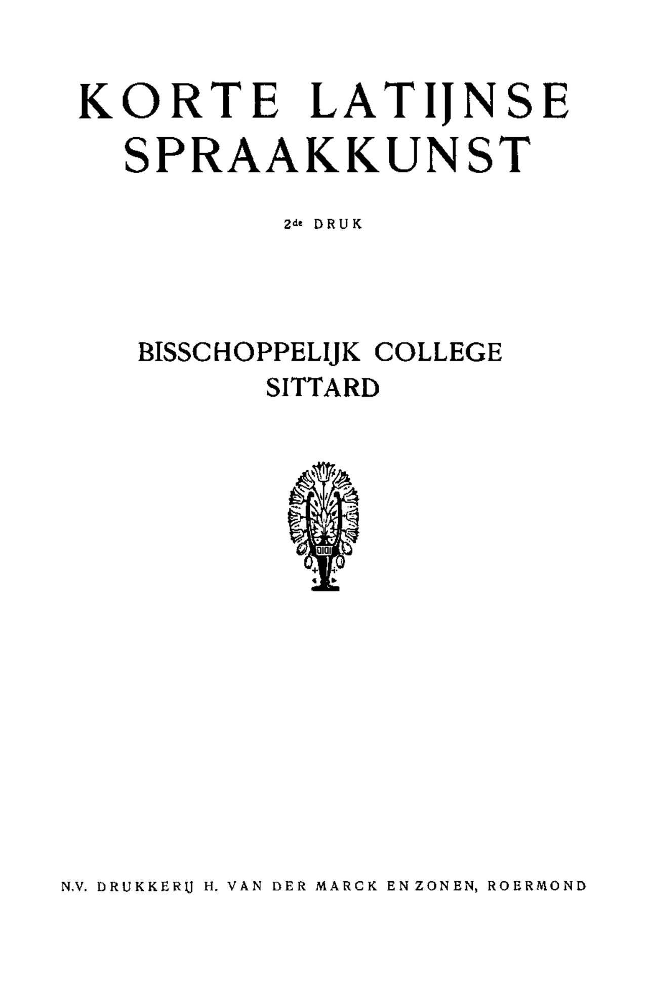 Korte latijnse spraakkunst | Guide, Projets, Recherche Letteratura ...