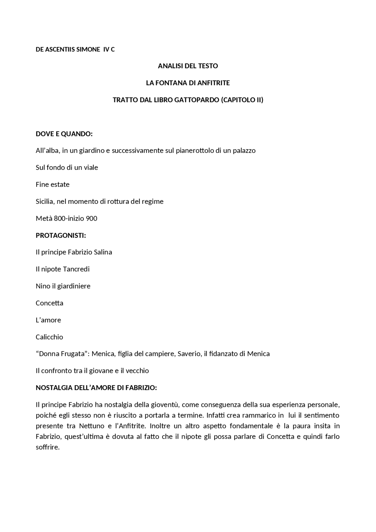 Riassunto Capitolo 2 Gattopardo Appunti Di Italiano Docsity