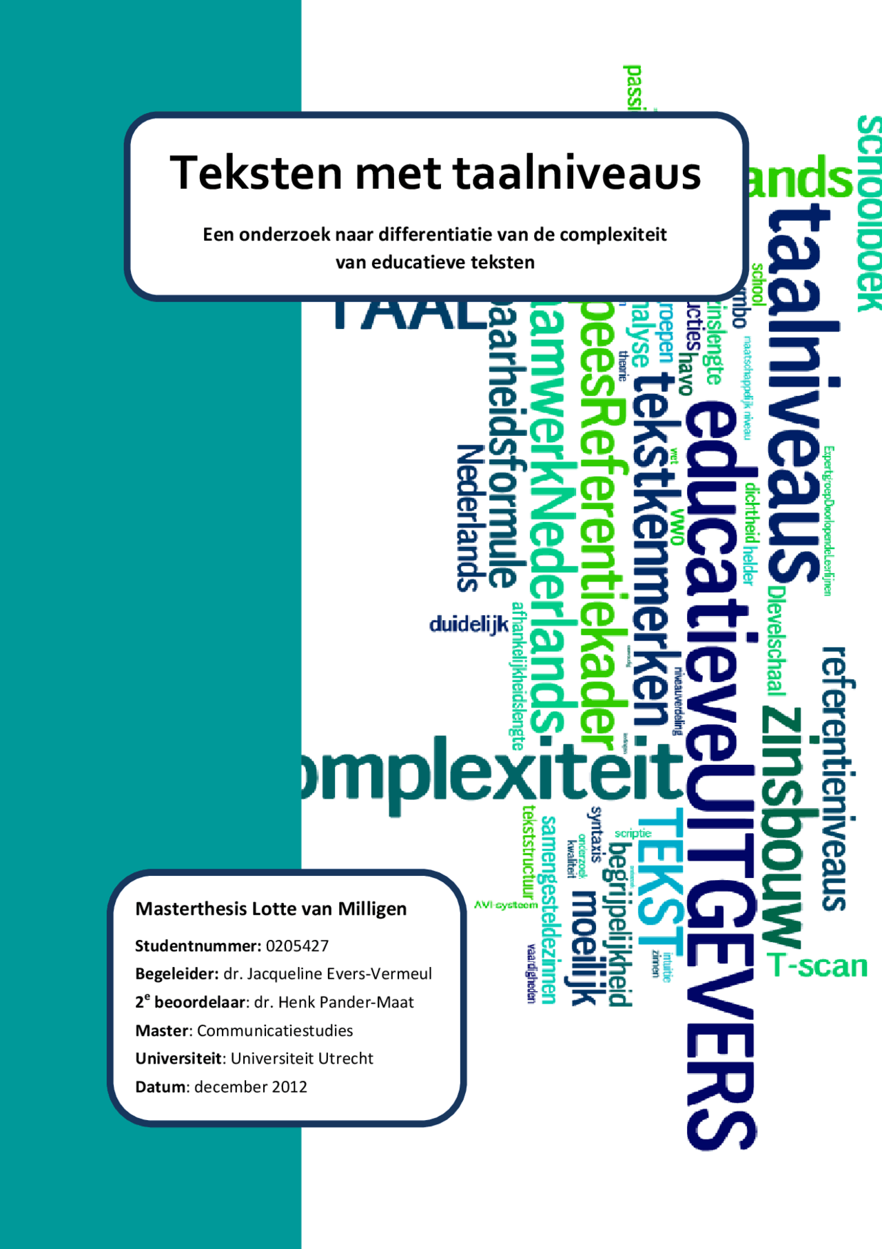 Teksten met taalniveaus: Een onderzoek naar differentiatie van de ...