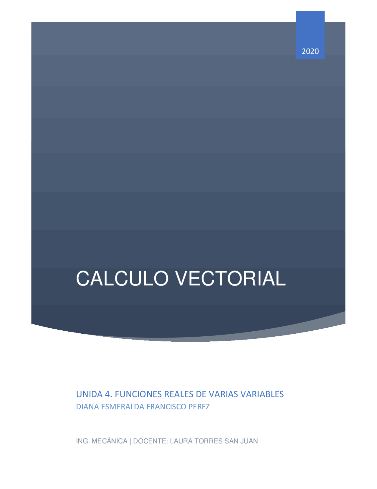 Unidad 4 Cálculo Vectorial Apuntes De Cálculo Docsity