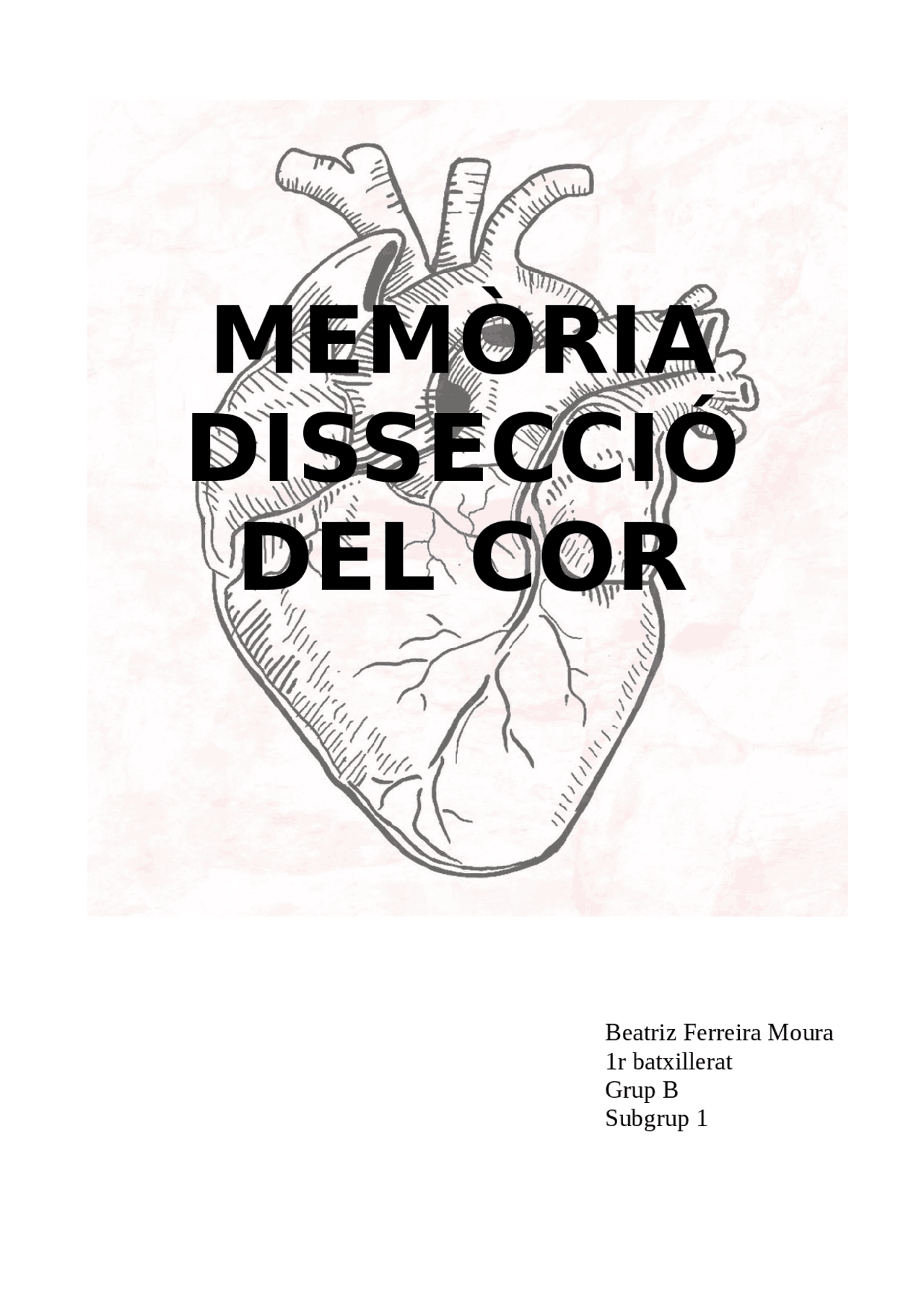 Parts del cor amb fotos reals, fetes al laboratori. - Docsity