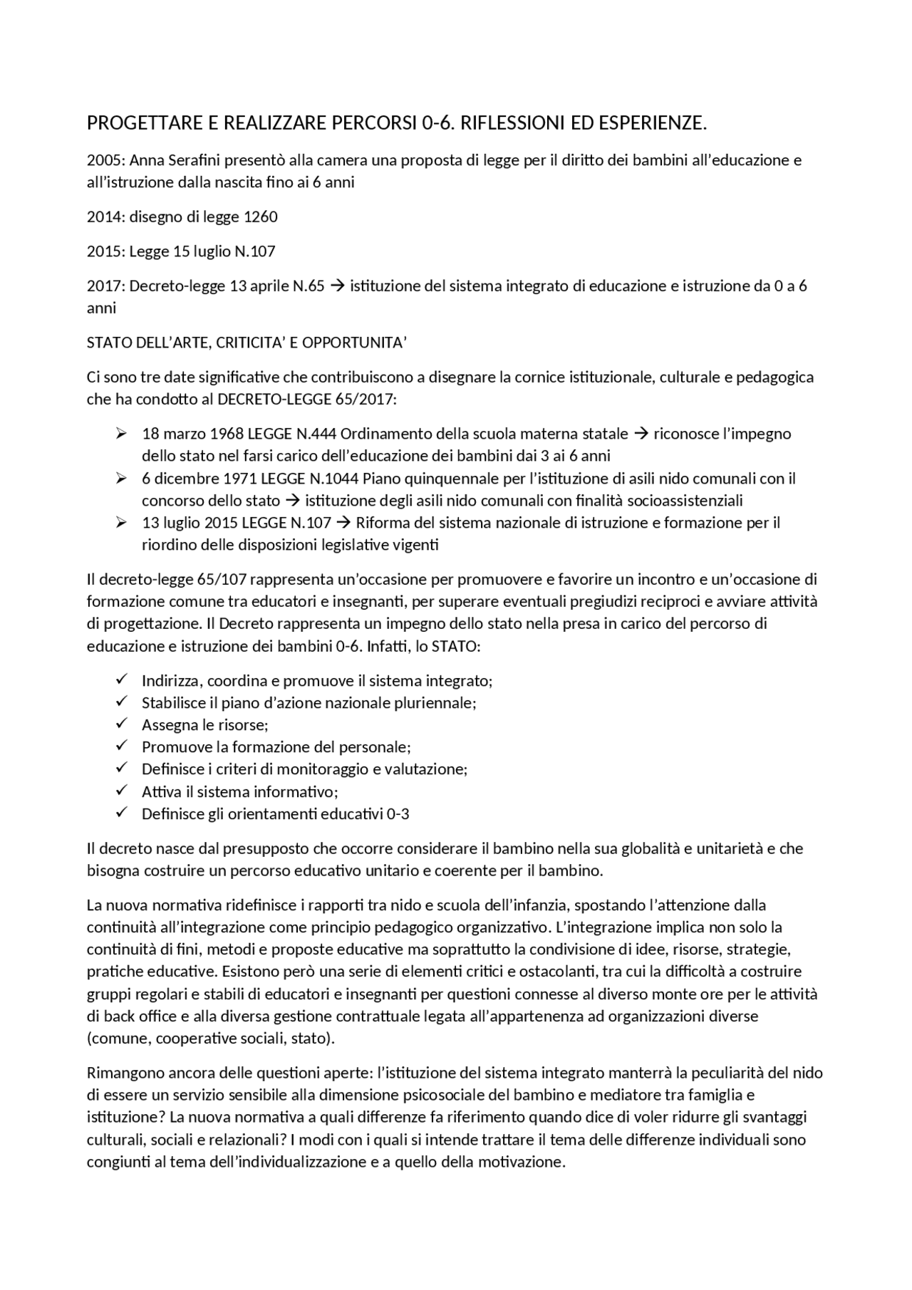 Realizzare E Progettare Percorsi 0 6 Docsity