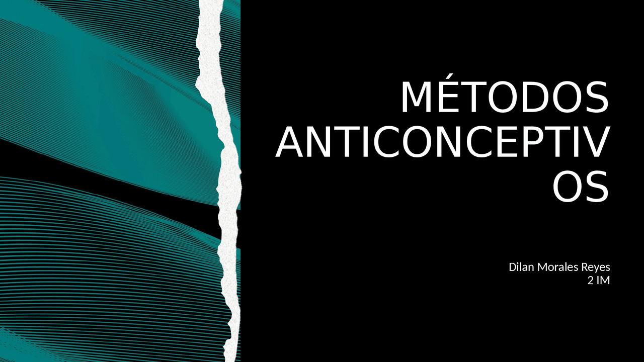 Métodos Anticonceptivos Docsity