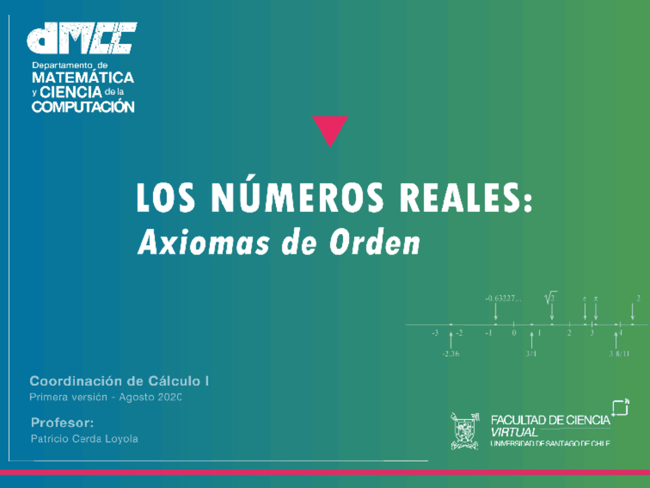 Reales y axiones de orden - Docsity