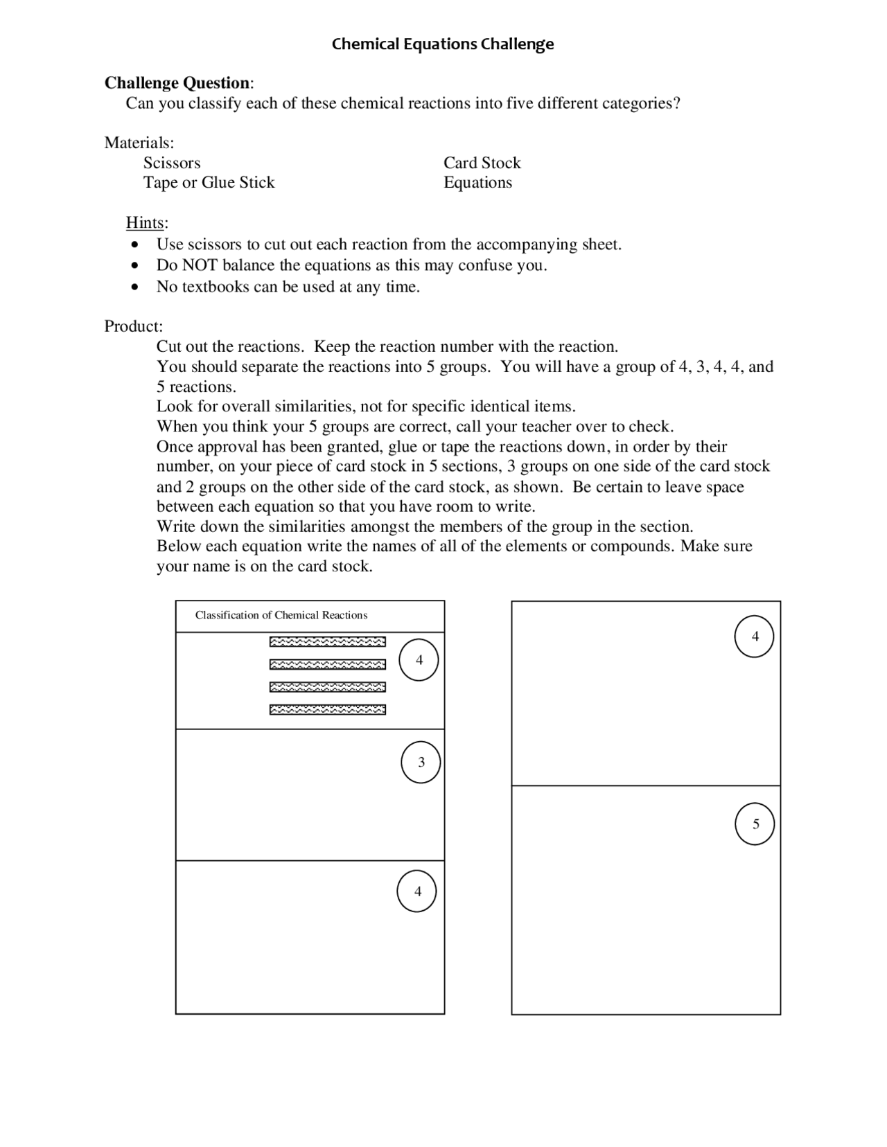 Chemistry work, basic understanding - Docsity